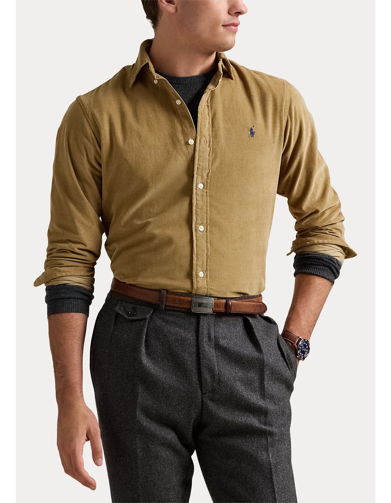 Polo Ralph Lauren Custom Fit Corduroy Shirt | David Jones