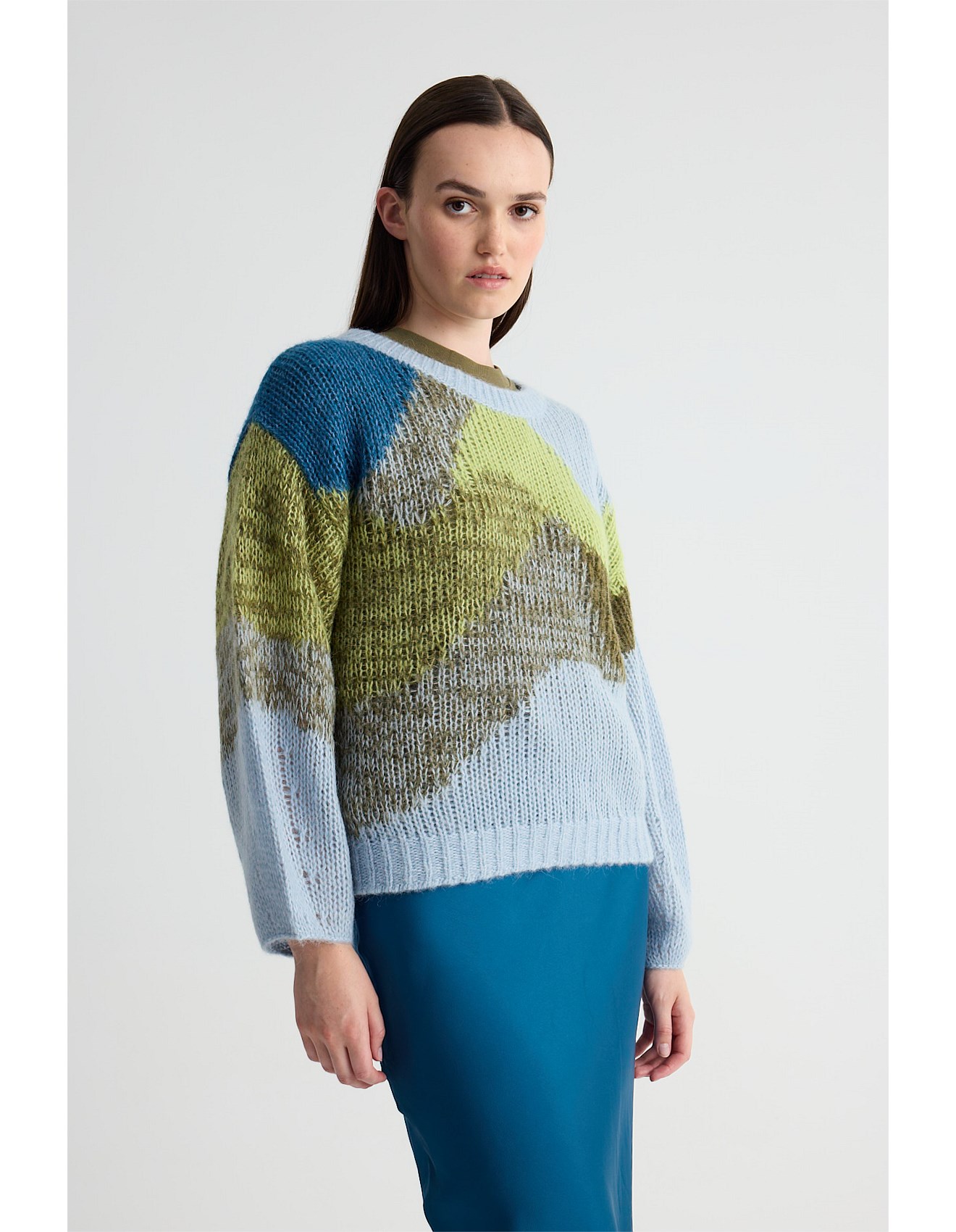 Boss Tonal Wave Knit Sweater | David Jones