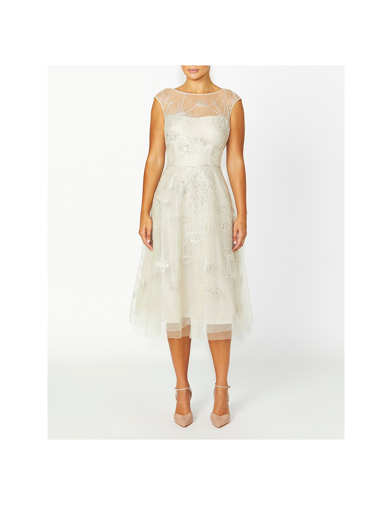 Anthea Crawford Rita Gold Lace Dress | David Jones