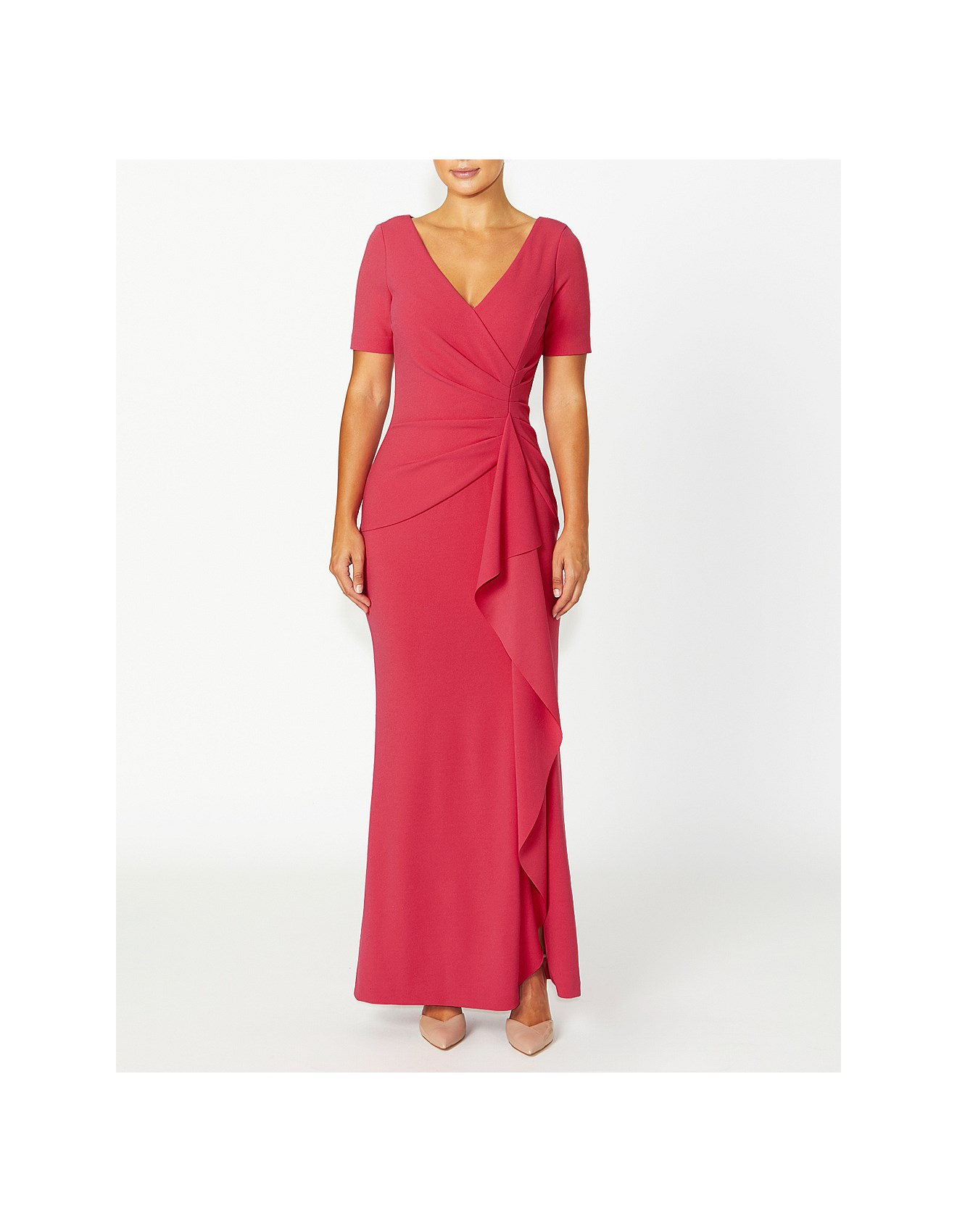 Anthea Crawford Harlow Raspberry Gown | David Jones
