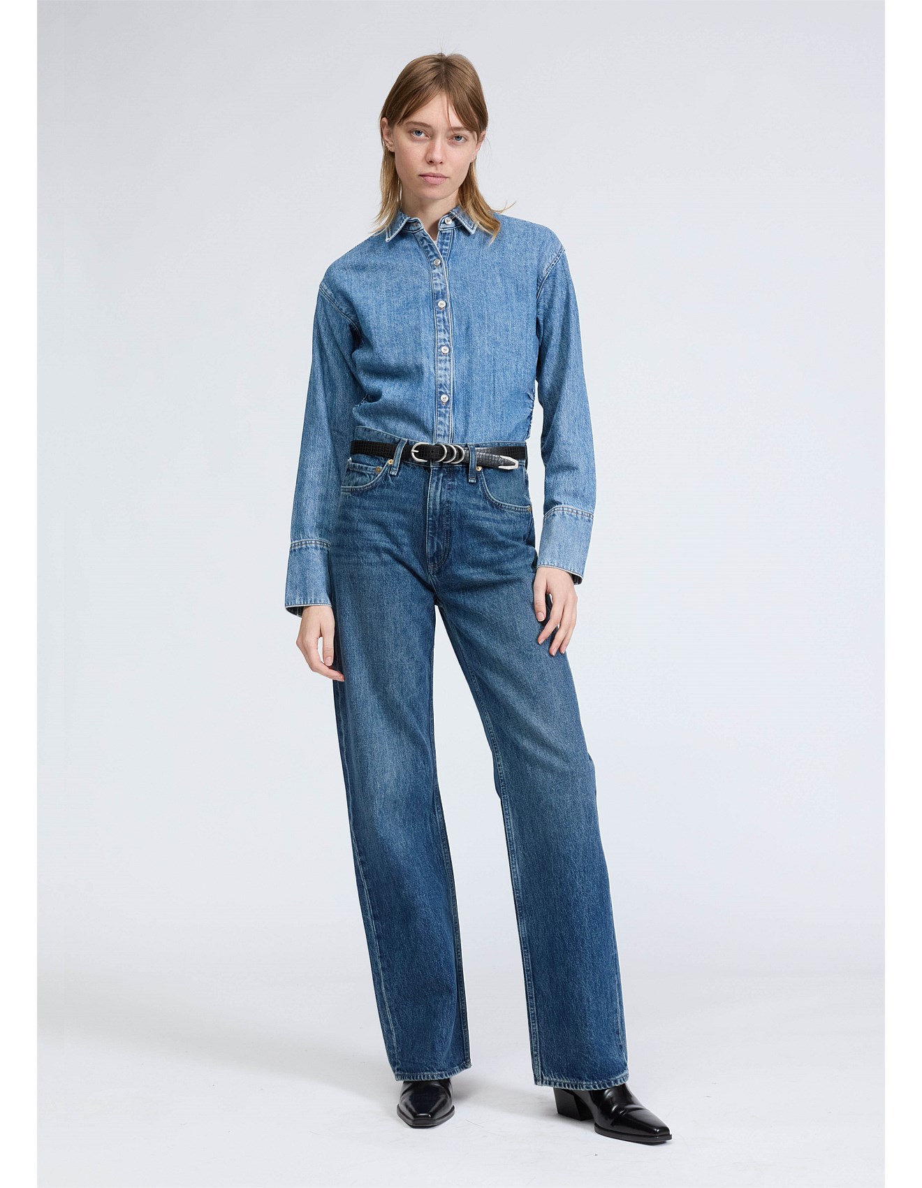 Rag & Bone Shea High Rise Relaxed Straight Jean | David Jones