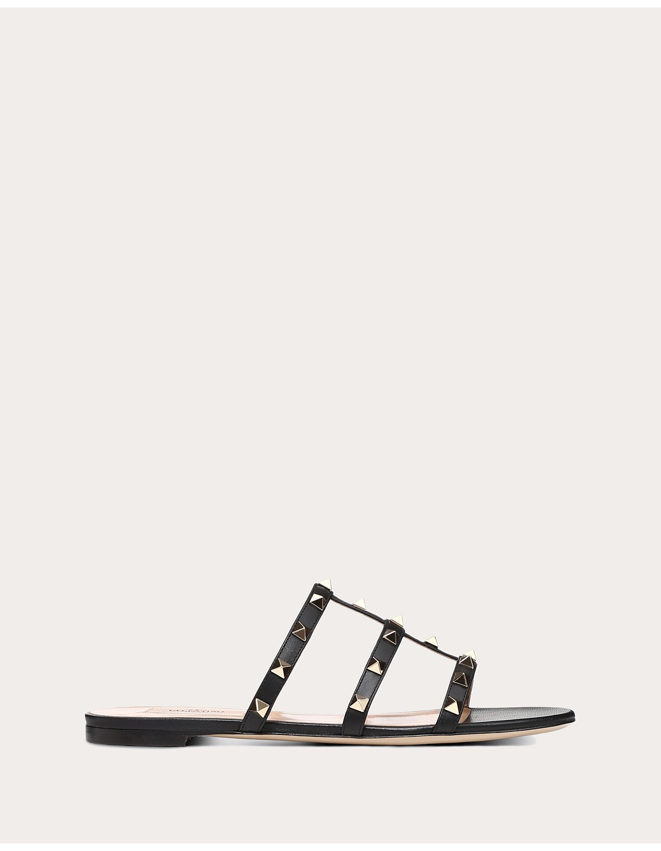 Valentino Rockstud Flat Slide Sandal | David Jones