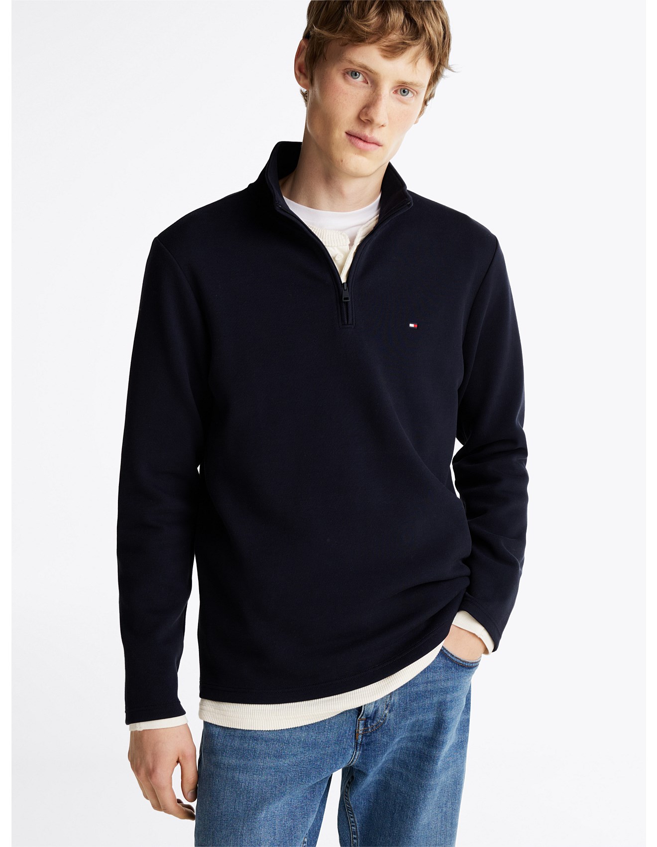 Tommy Hilfiger Tech 1/4 Zip | David Jones