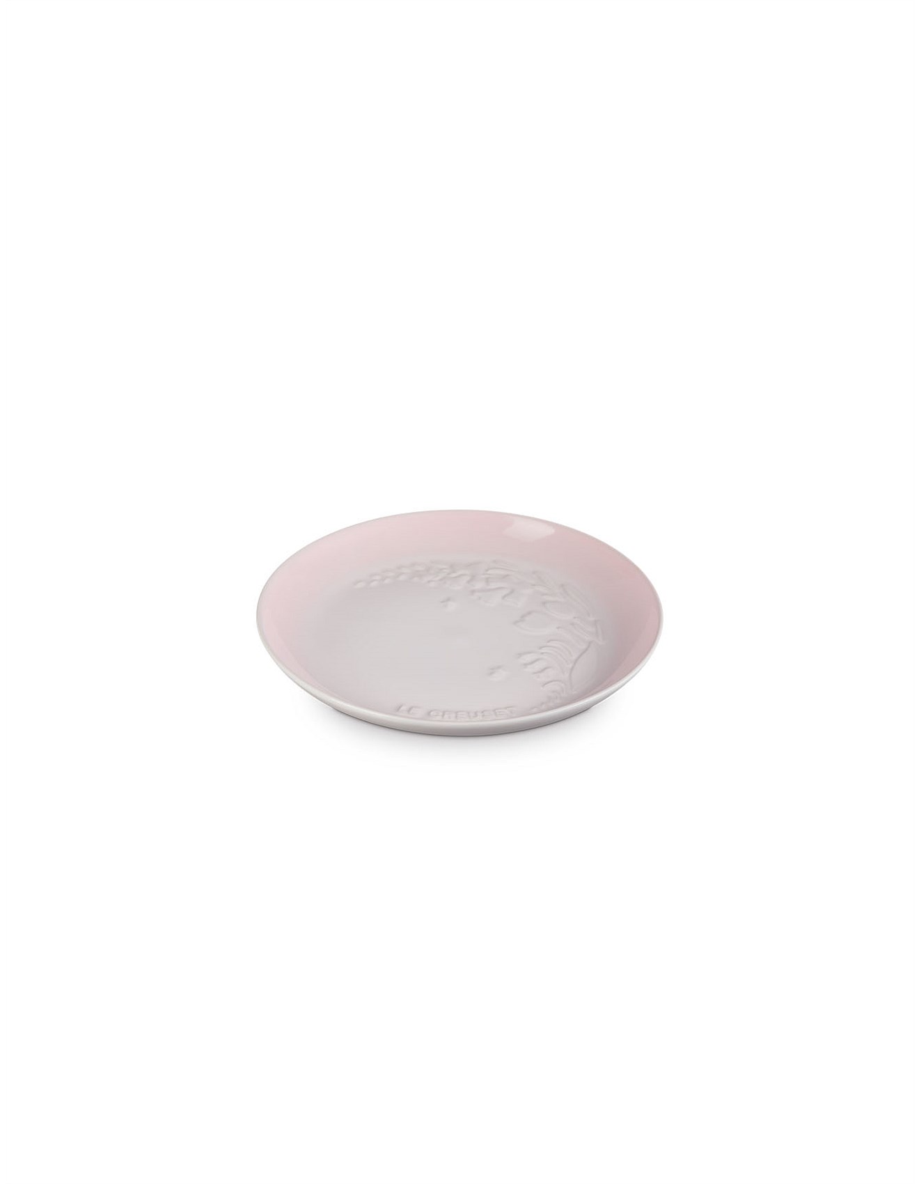 Le Creuset Jardin Relief Sphere Plate 22cm Shell Pink | David Jones