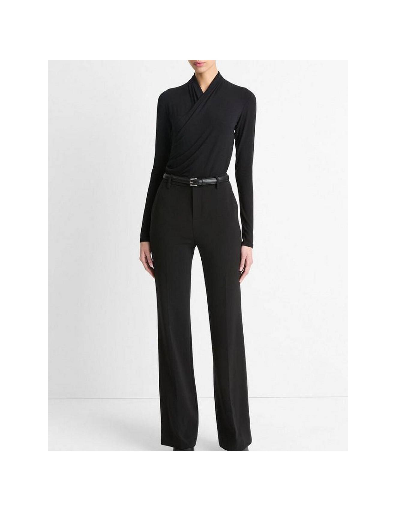 Vince Fixed Wrap Long-sleeve Top | David Jones