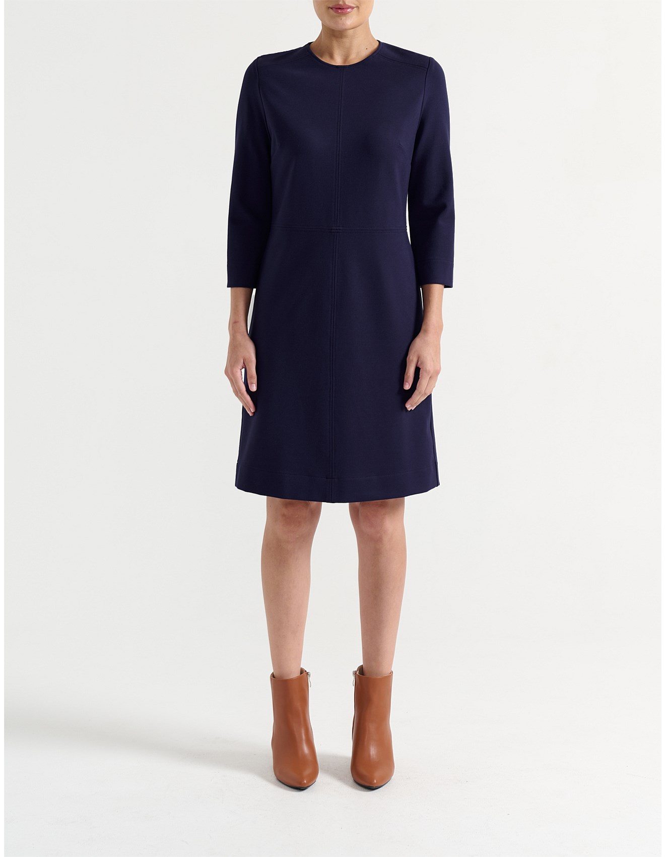 David Jones Collection Ponte A Line Dress | David Jones