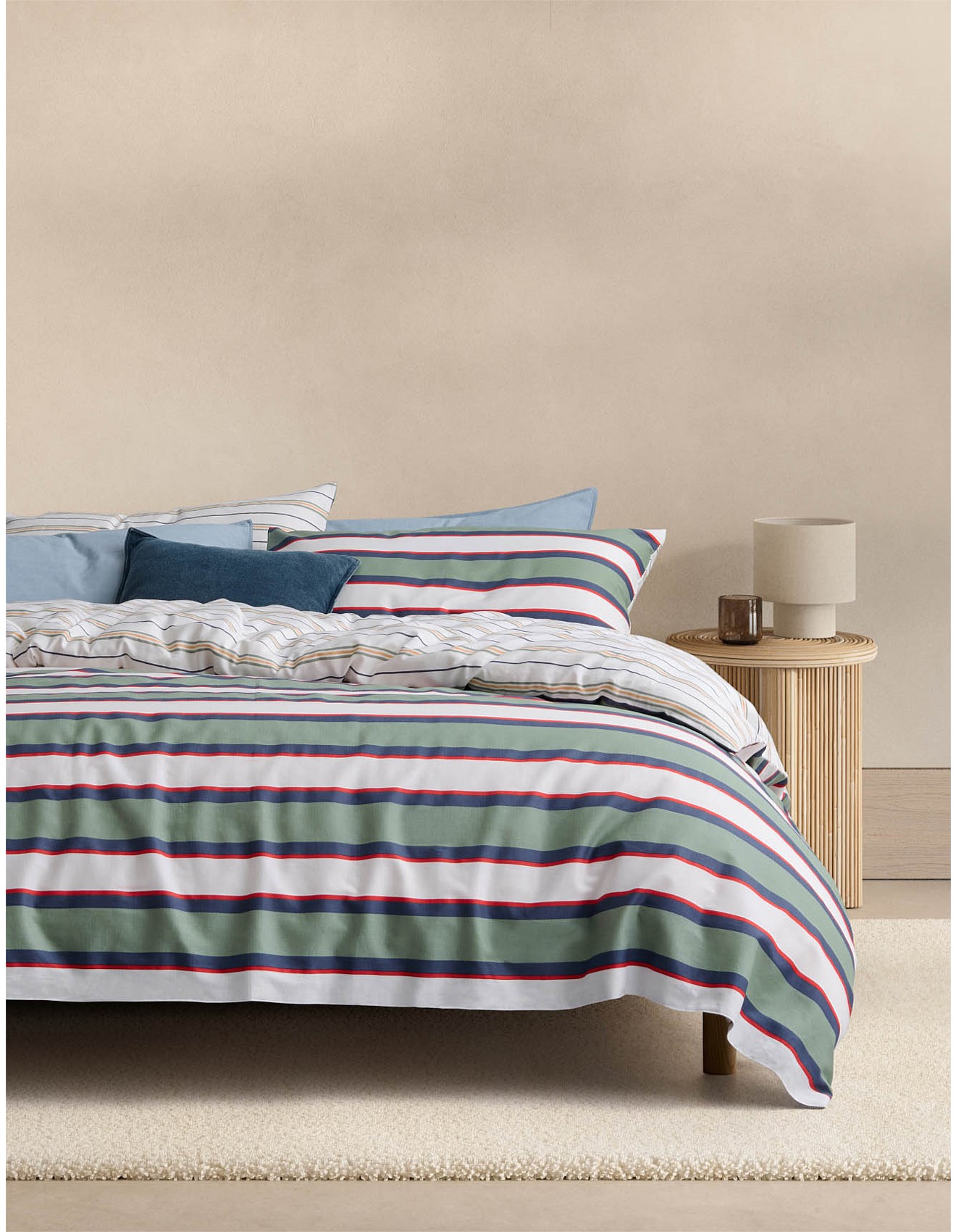 Sheridan Saxby Single Quilt Cover Set In Sage | David Jones