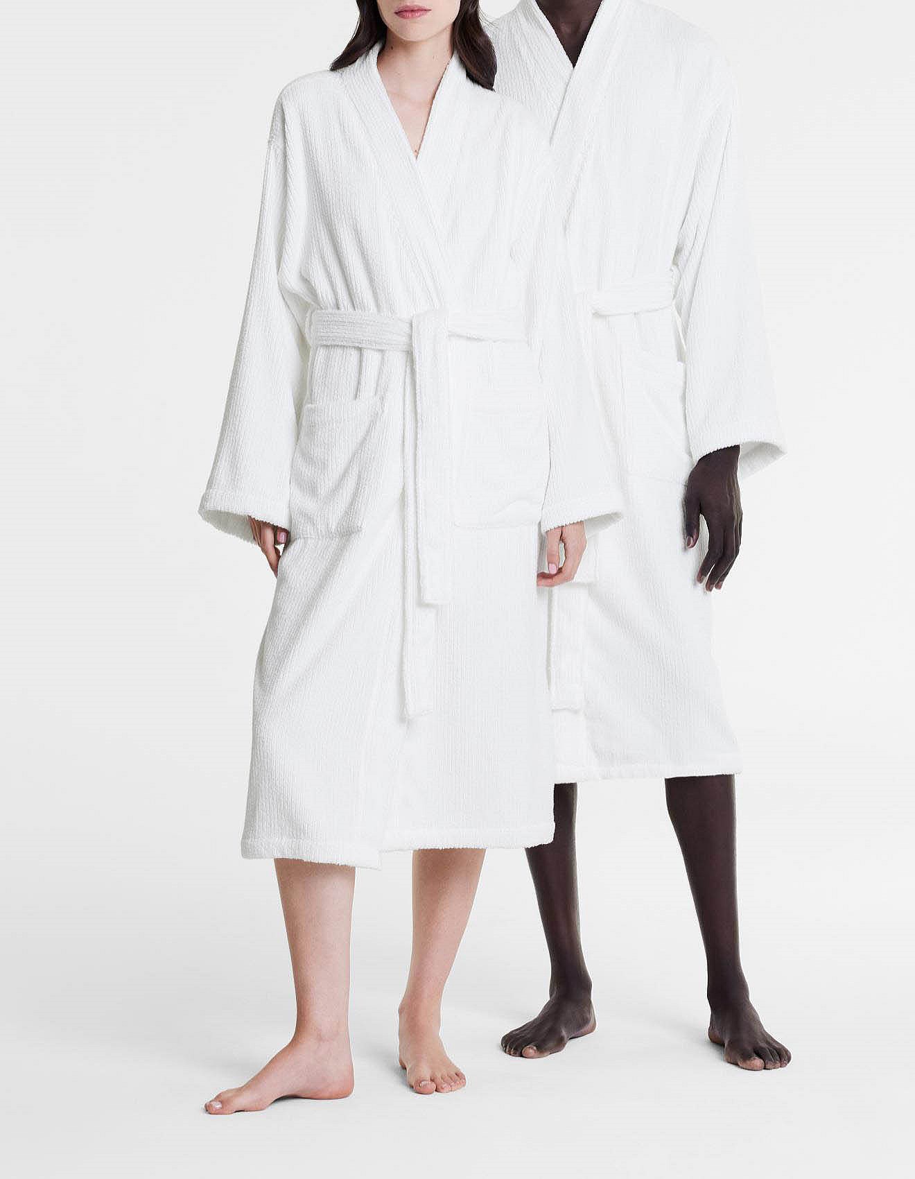 Sheridan Living Textures Towelling Robe -L/xl In White | David Jones