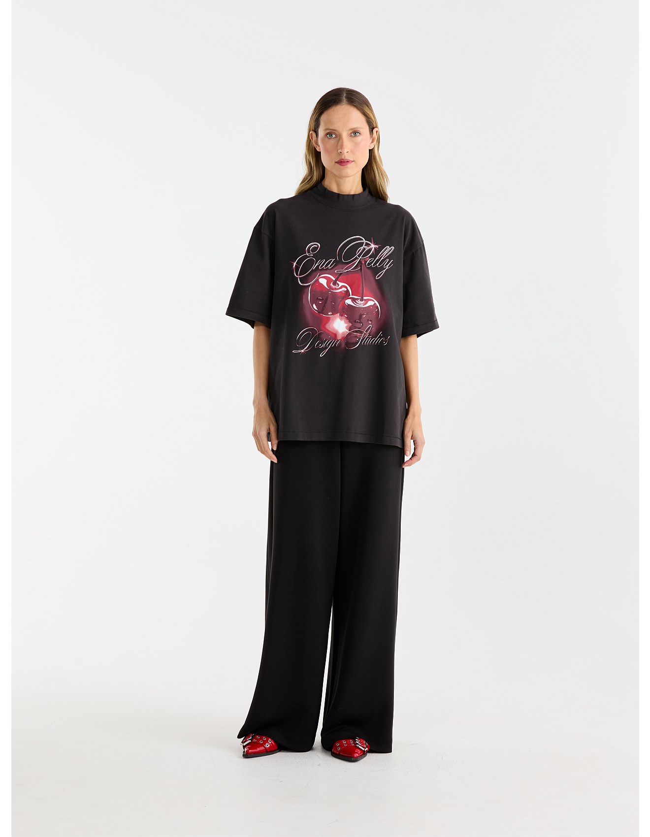 Ena Pelly Chrome Cherry Tee | David Jones