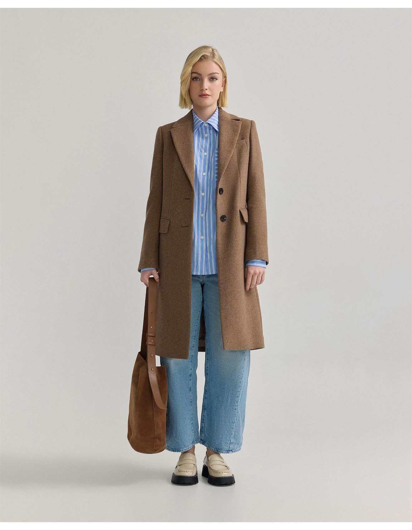 Oxford Ruby Wool Coat | David Jones