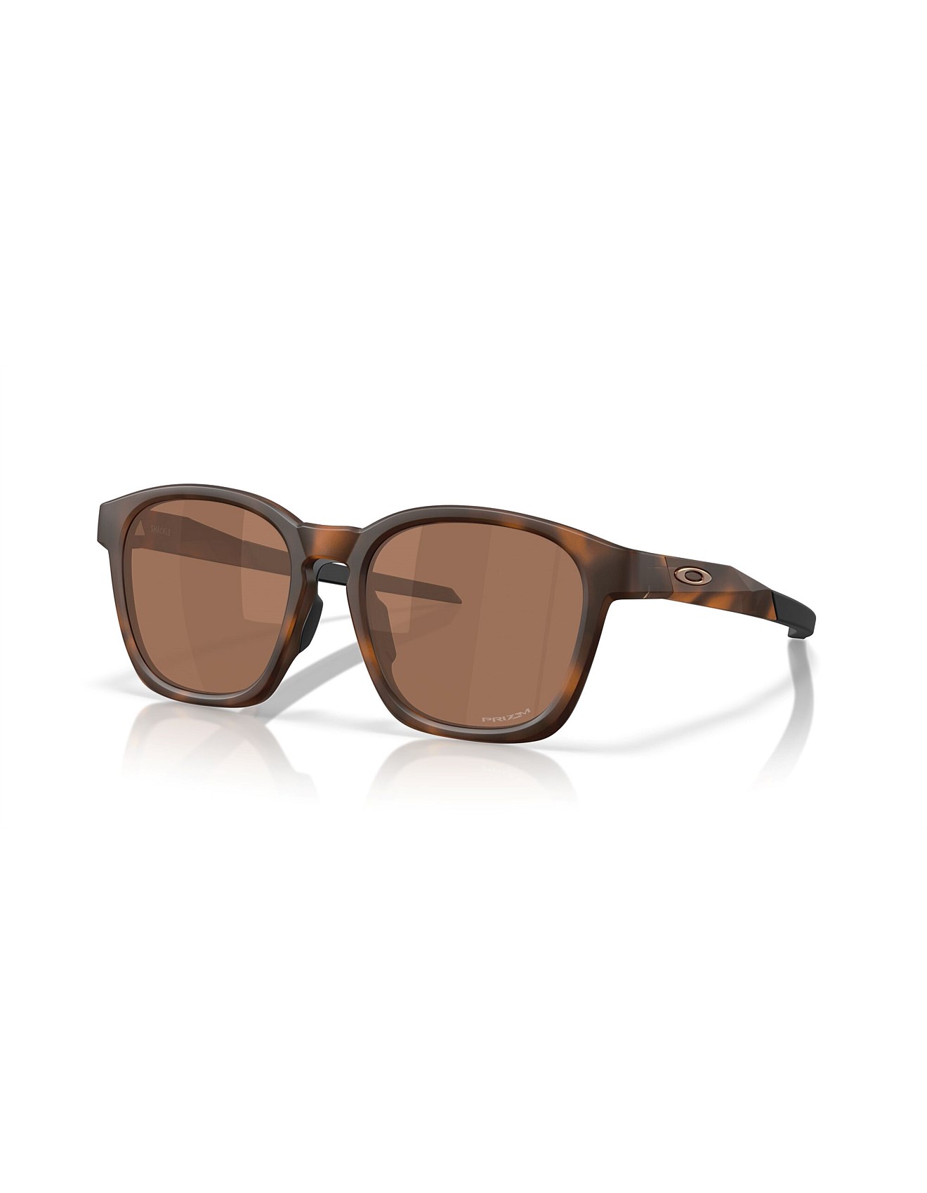 Oakley Shackle Square Matte Brown Tortoise Sunglasses | David Jones