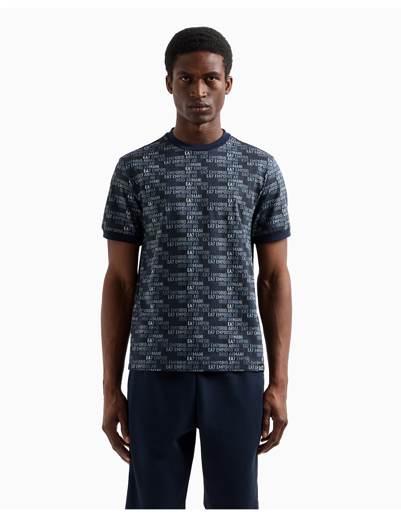 Ea7 Train Graphic Series M Tee Ss Monogram Aop | David Jones