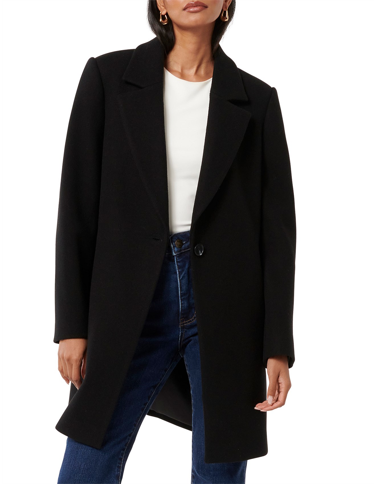 Forever New Cassie Petite Single Breasted Coatigan | David Jones