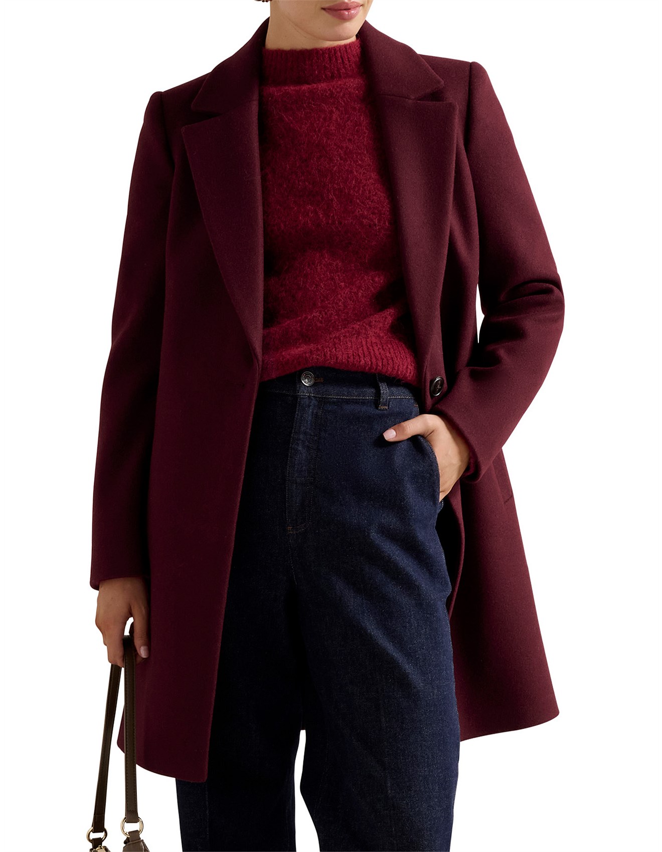 Forever New Cassie Single Breasted Coatigan | David Jones