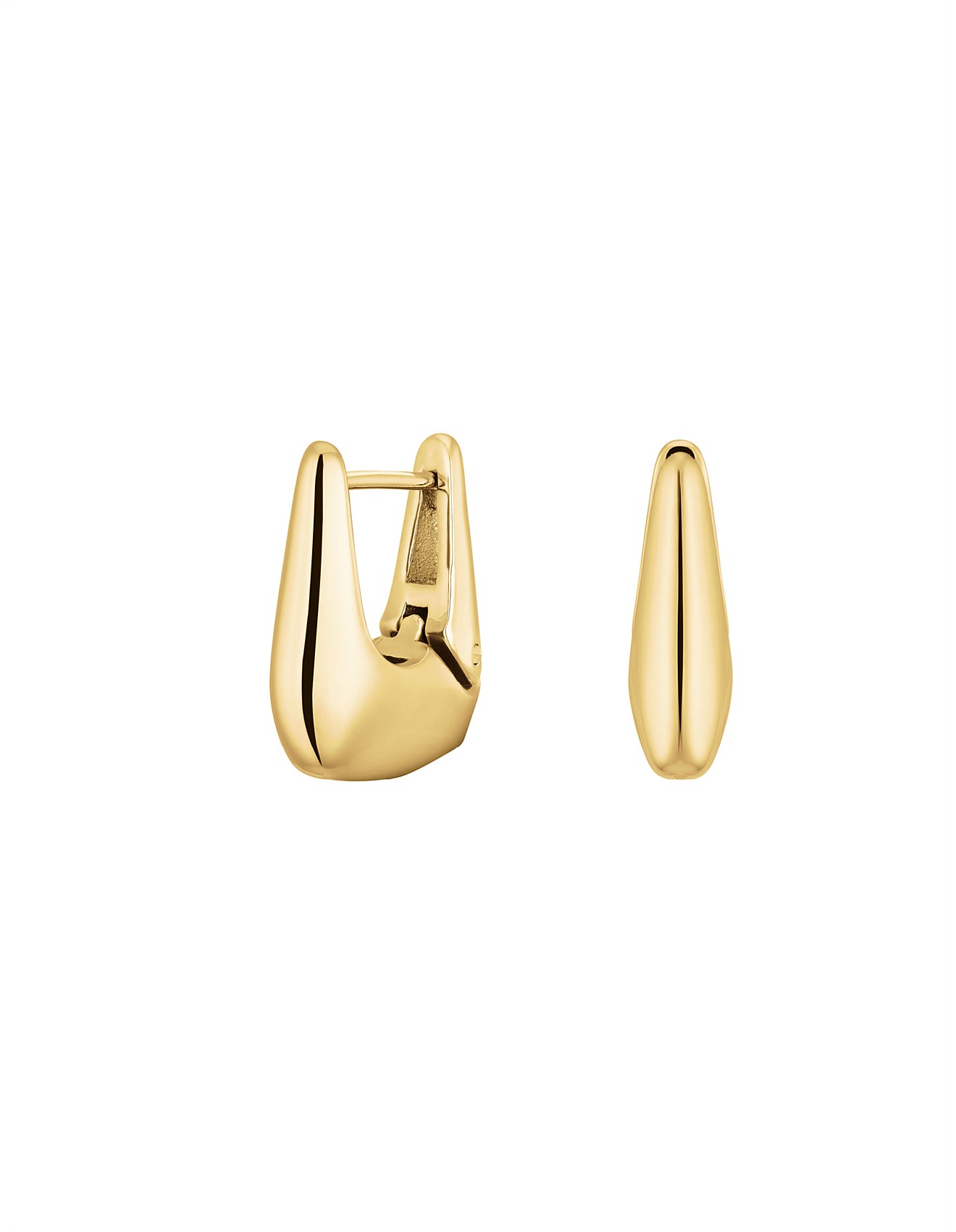 Rosefield Rosefield Fine Geometric Hoops Earrings Gold | David Jones