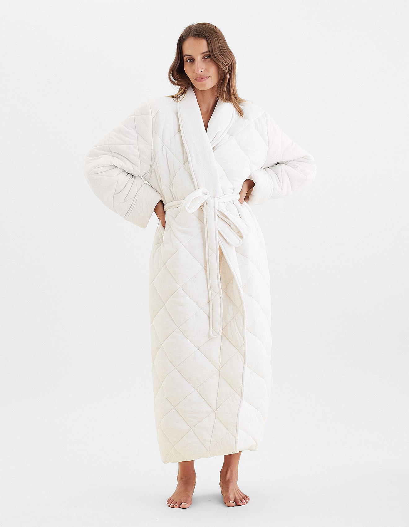 Papinelle Quilted Cotton Maxi Robe | David Jones