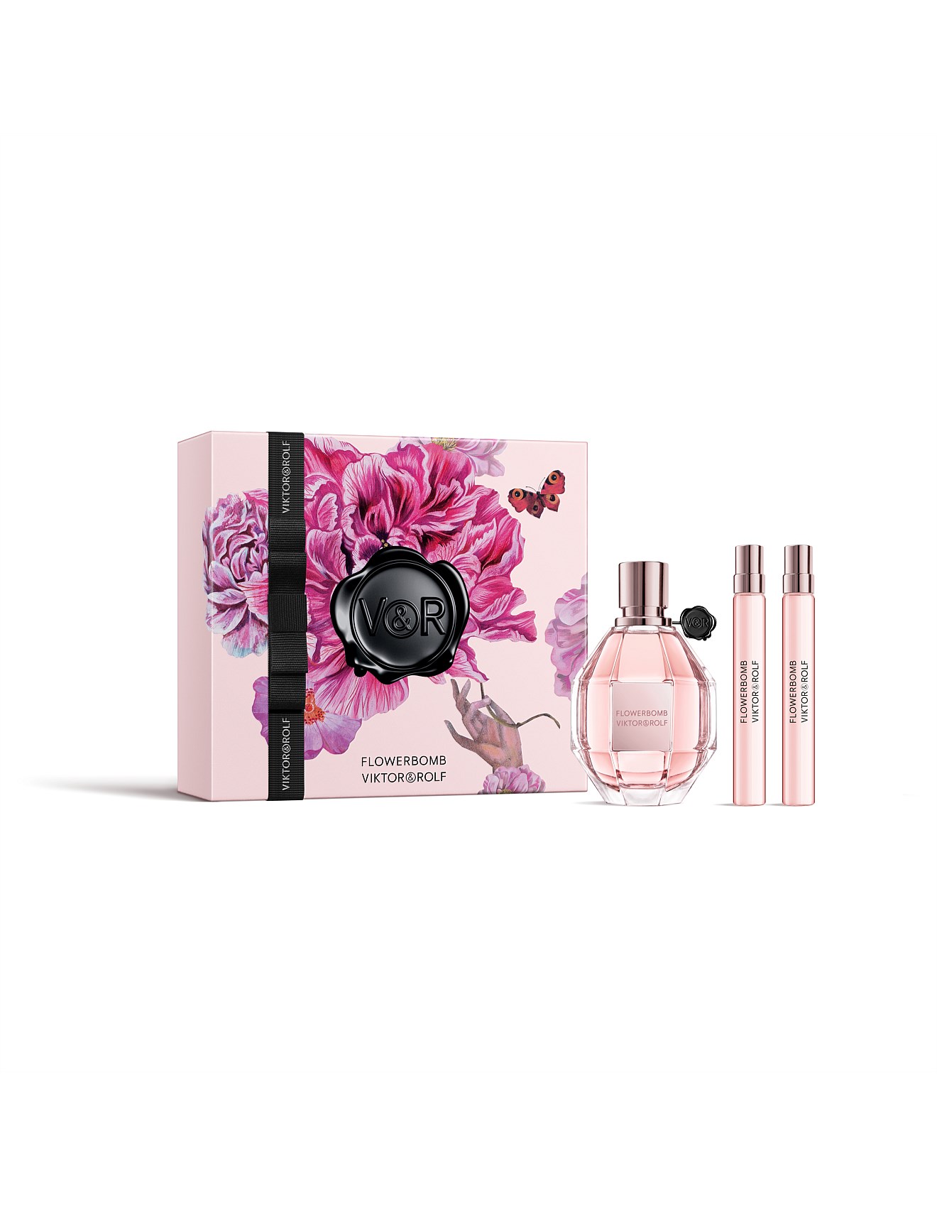 Viktor & Rolf Flowerbomb Eau De Parfum 100ml 3 Piece Gift Set | David Jones