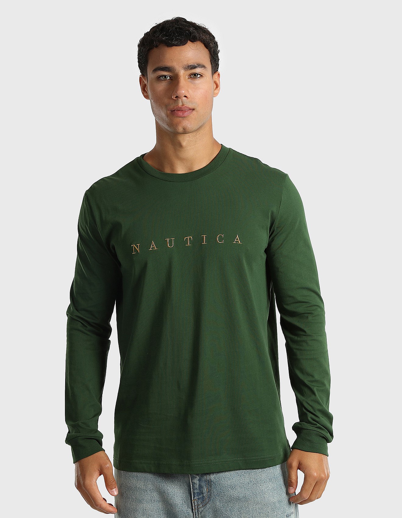 Nautica Navigate Embroidered Ls T-shirt | David Jones