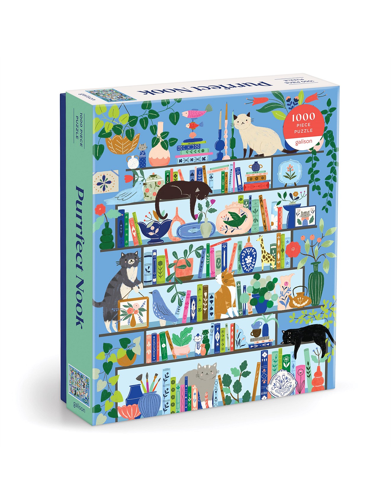 Galison Purrfect Nook Puzzle 1000 Piece | David Jones