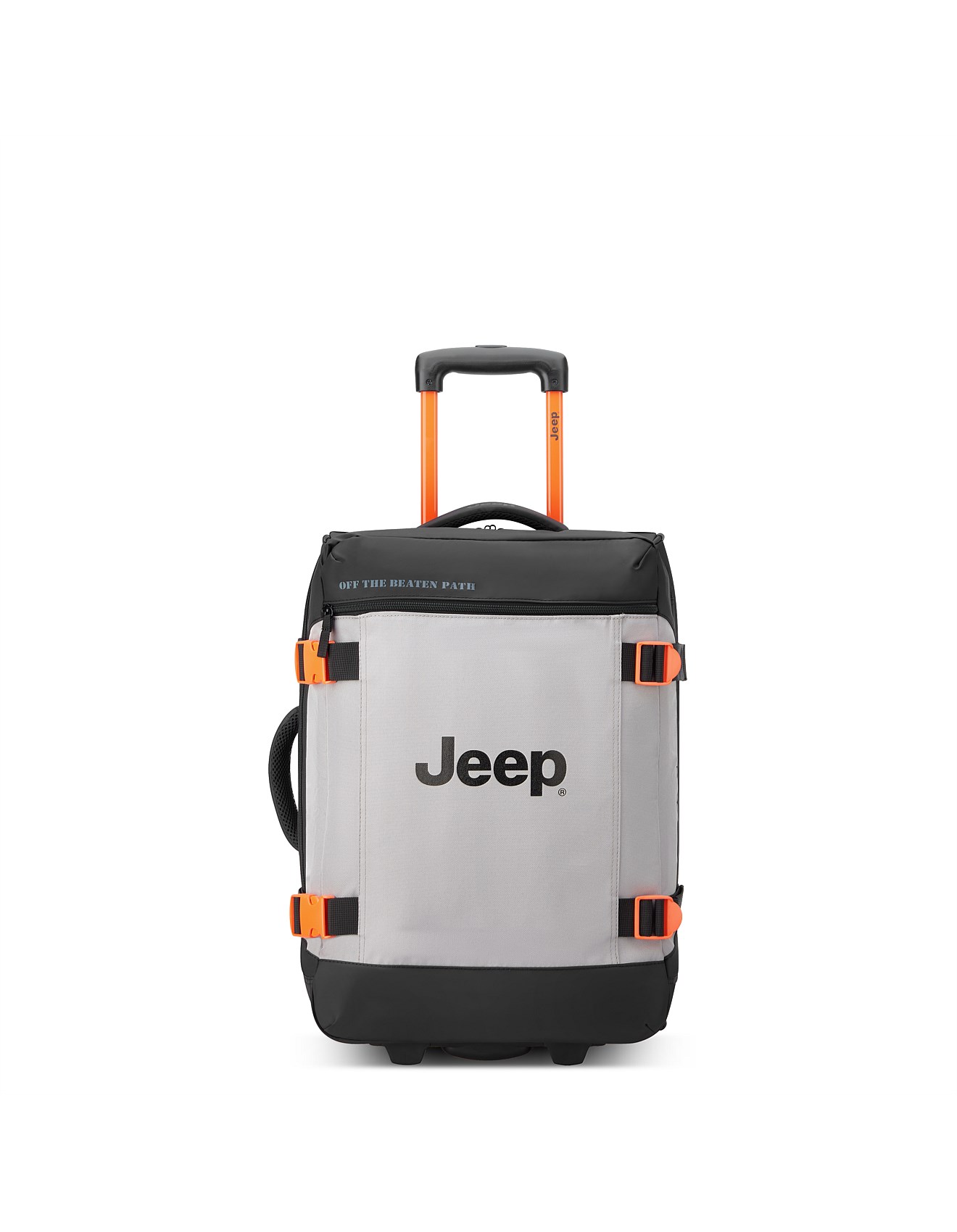 Jeep Js007c Carry On Wheeled Duffle 55cm Grey Drizzle | David Jones
