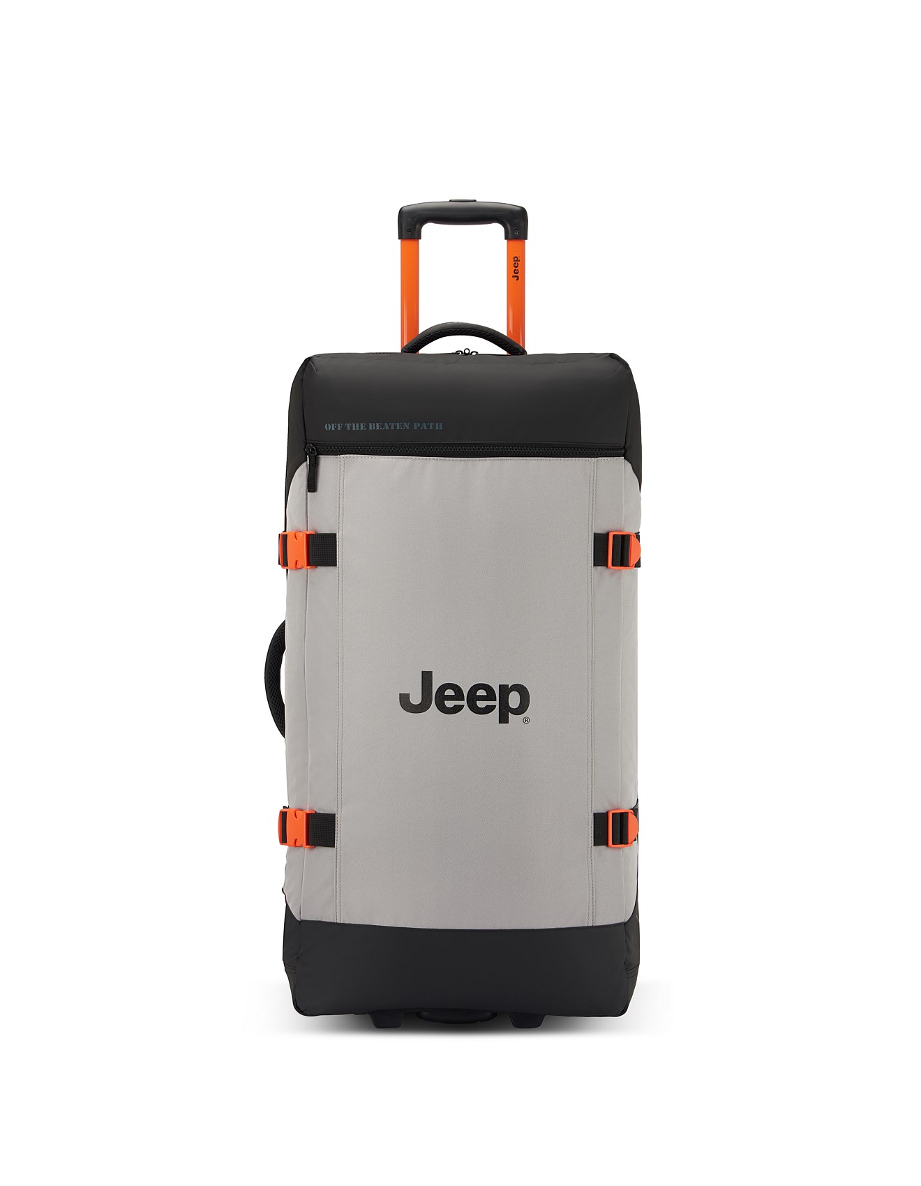 Jeep Js007c Extra Large Wheeled Duffle 82cm Grey Drizzle | David Jones