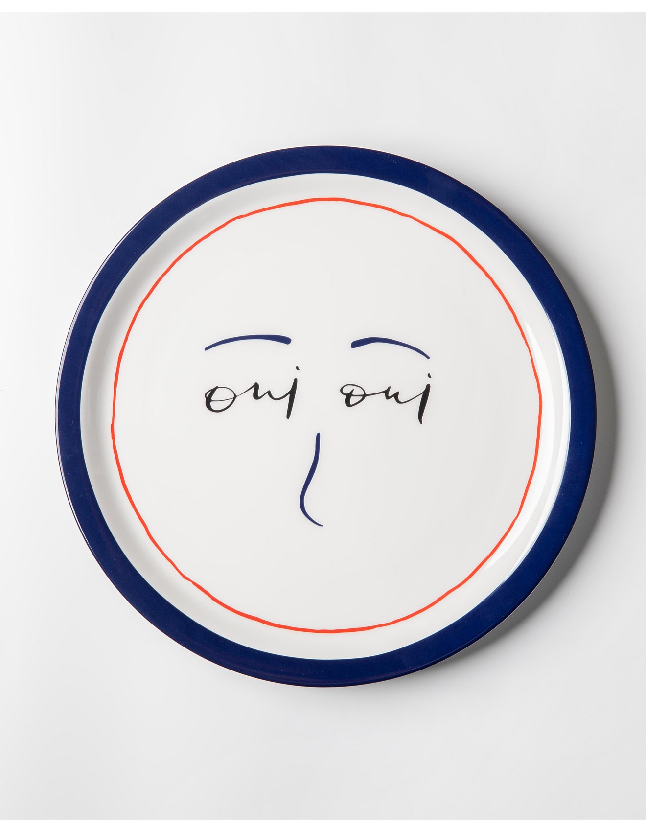 No. 22 Home Paris Oui Oui Plates Set Of 4 | David Jones