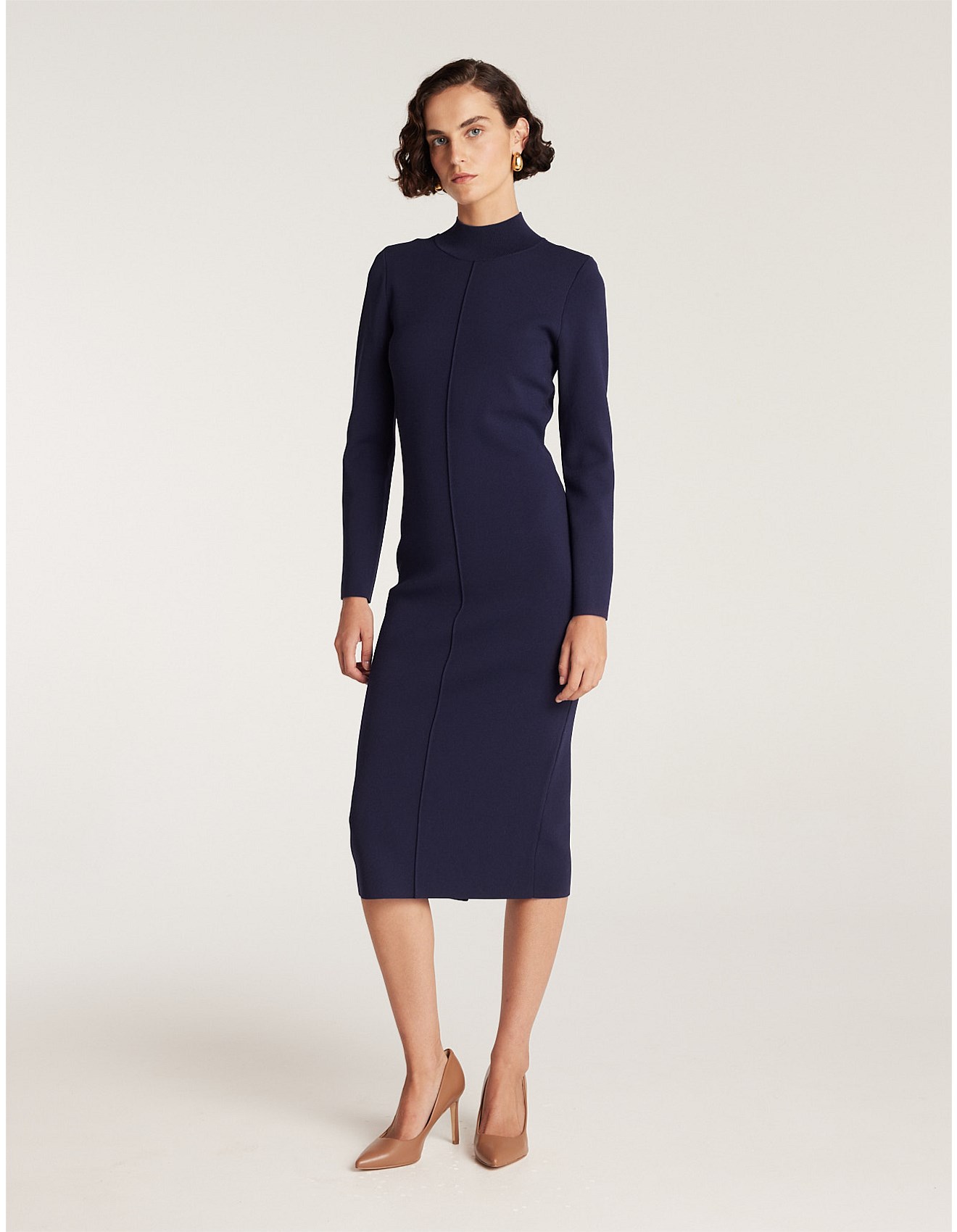 Perri Cutten Crepe Knit Dress | David Jones