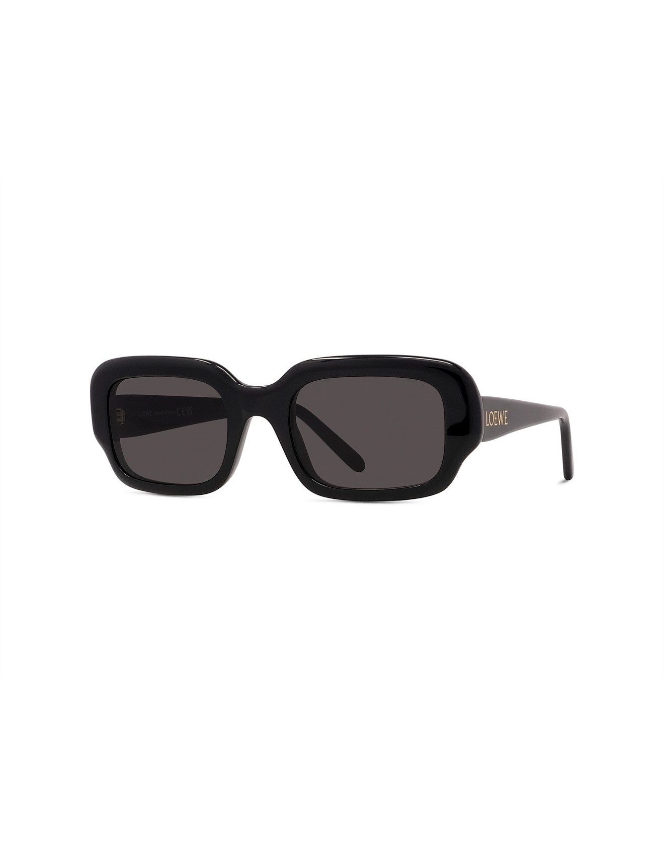 Loewe Slim Black Rectangular Sunglasses | David Jones