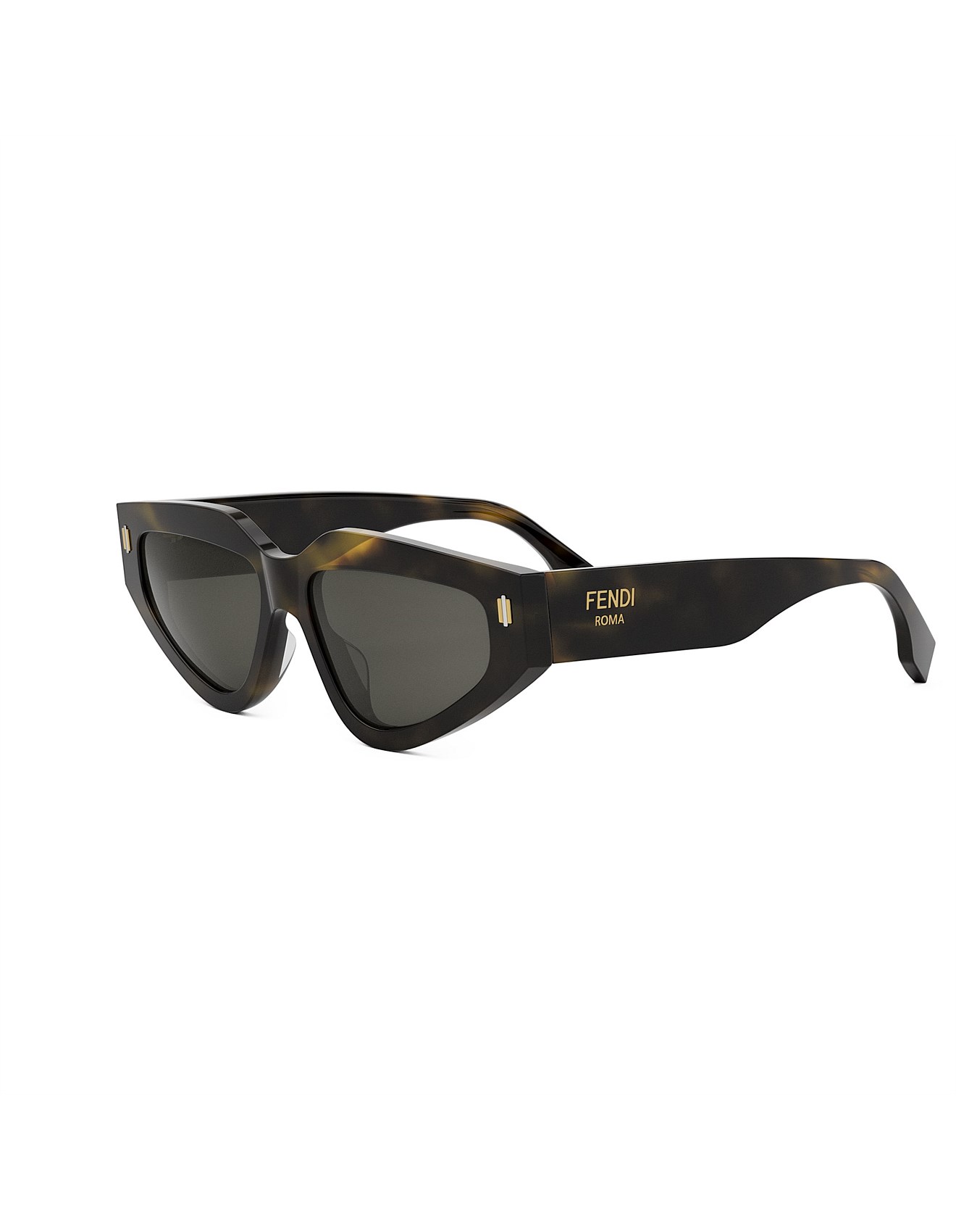 Fendi Fendi Roma Havana Geometric Sunglasses | David Jones