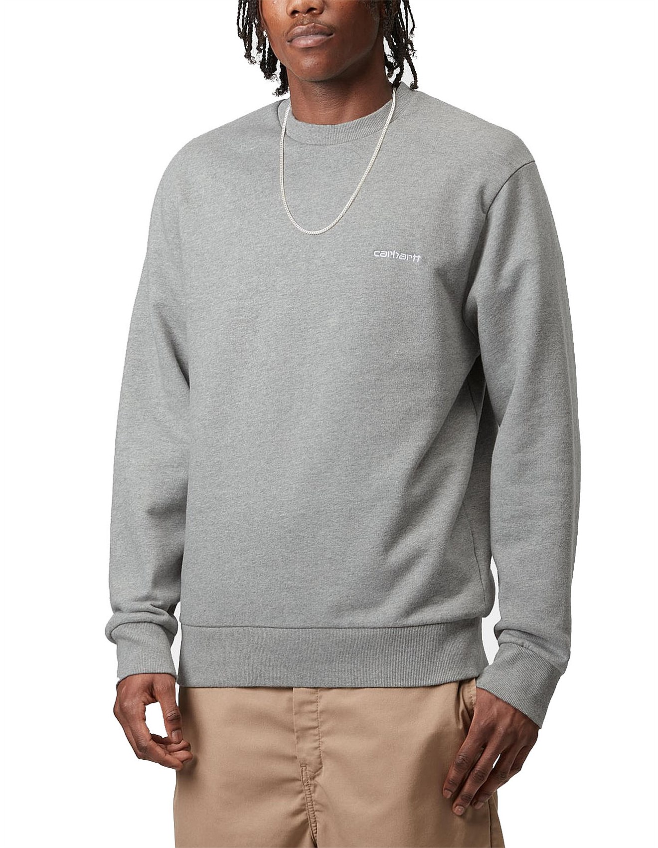 Carhartt Wip Script Embroidery Crew Sweat | David Jones