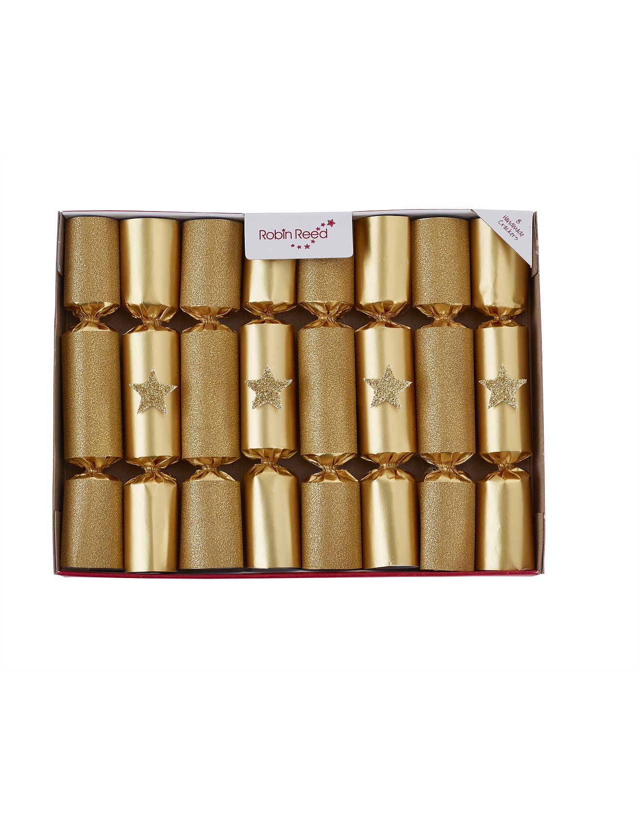 Robin Reed Golden Star Cocktail Cracker Set Of 6 | David Jones