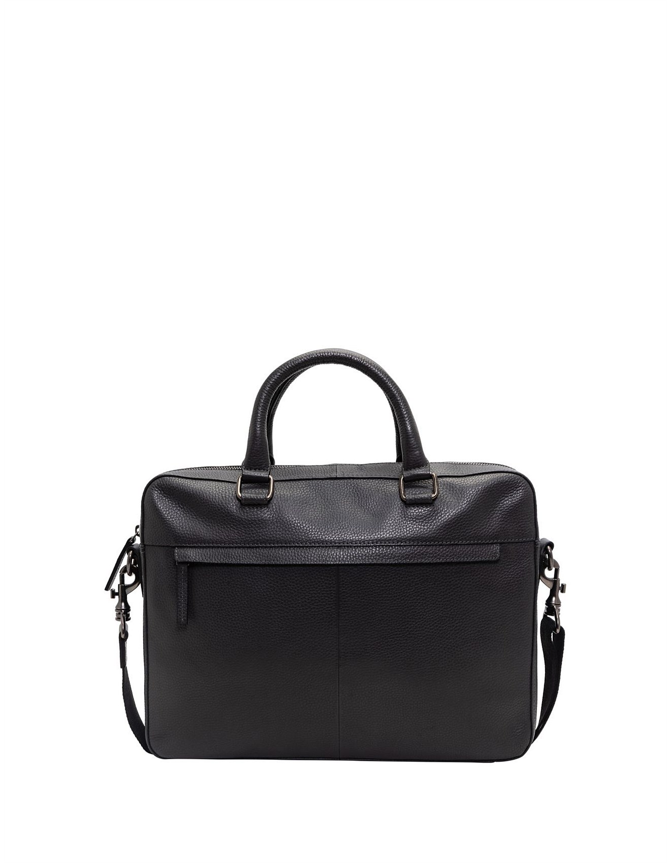 Alta Linea Pebble Leather Briefcase | David Jones
