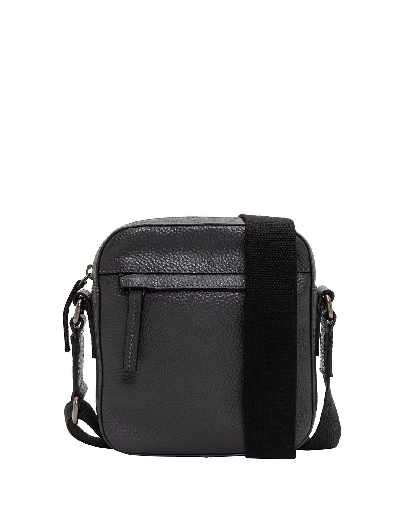 Alta Linea Pebble Leather Crossbody Bag Floater Choc Bitter | David Jones