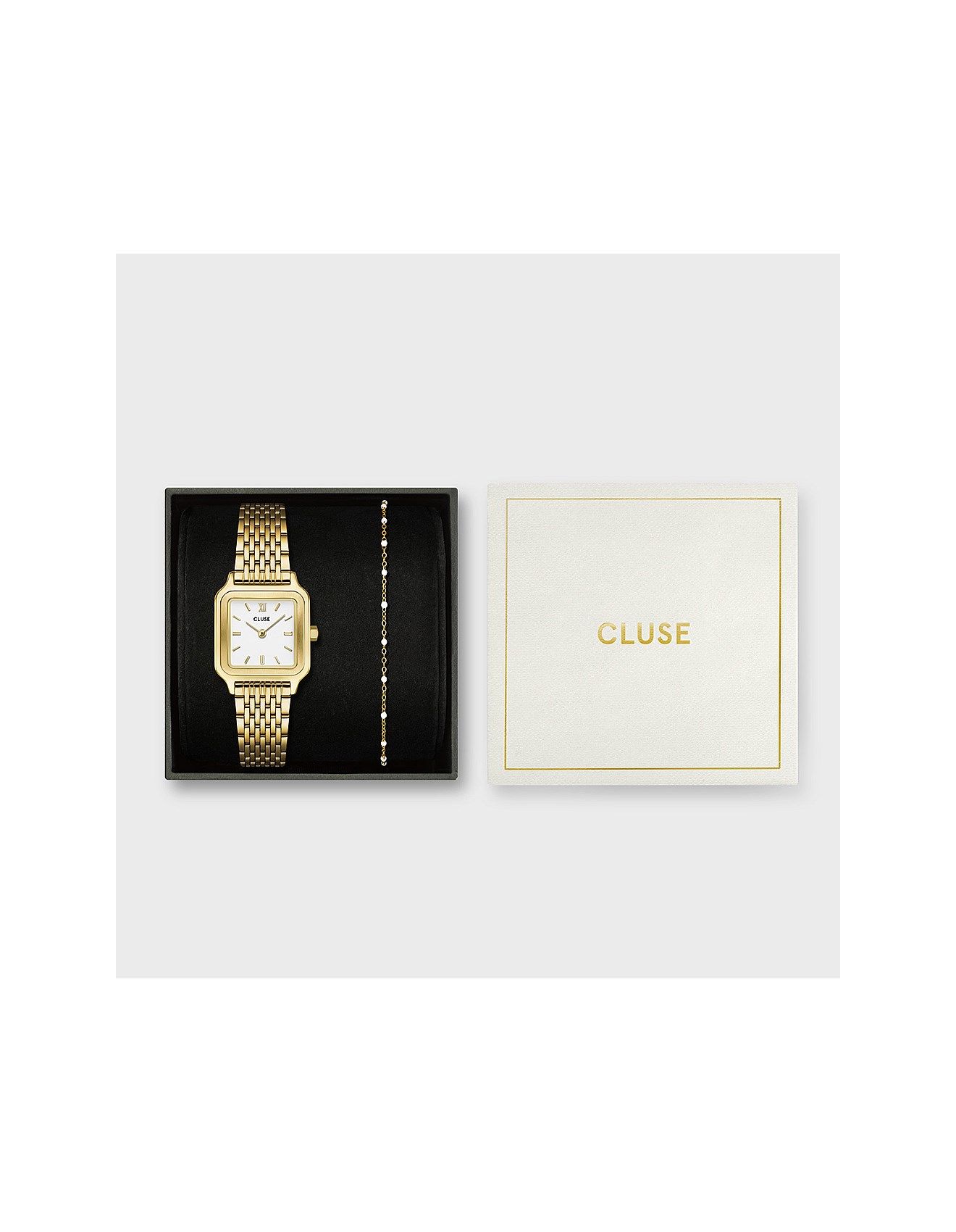Cluse Cluse Gracieuse Petite Gold Link + Wg Blet Gift Set | David Jones