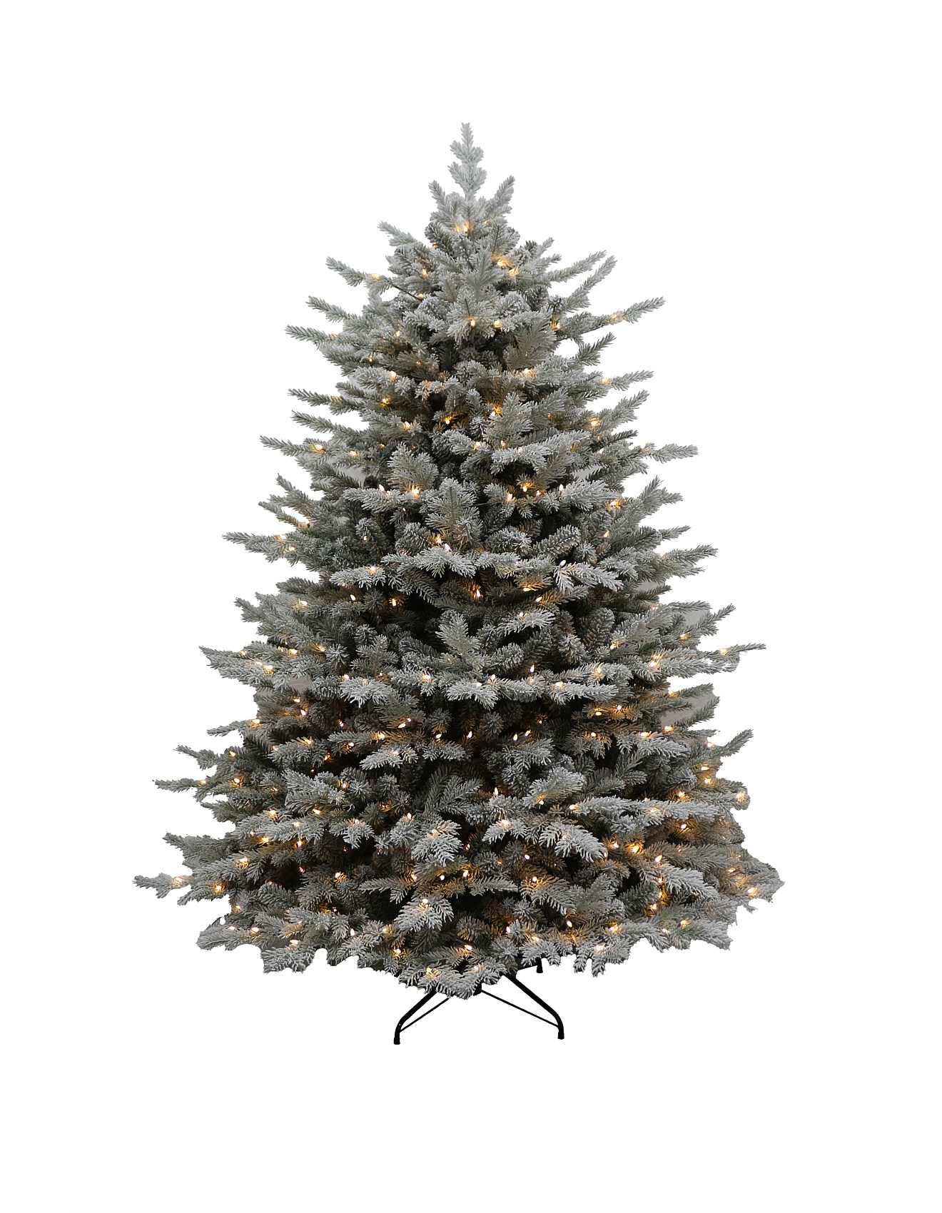 David Jones Collection 210cm Banff Prelit Flocked Full Bodied Tree ...