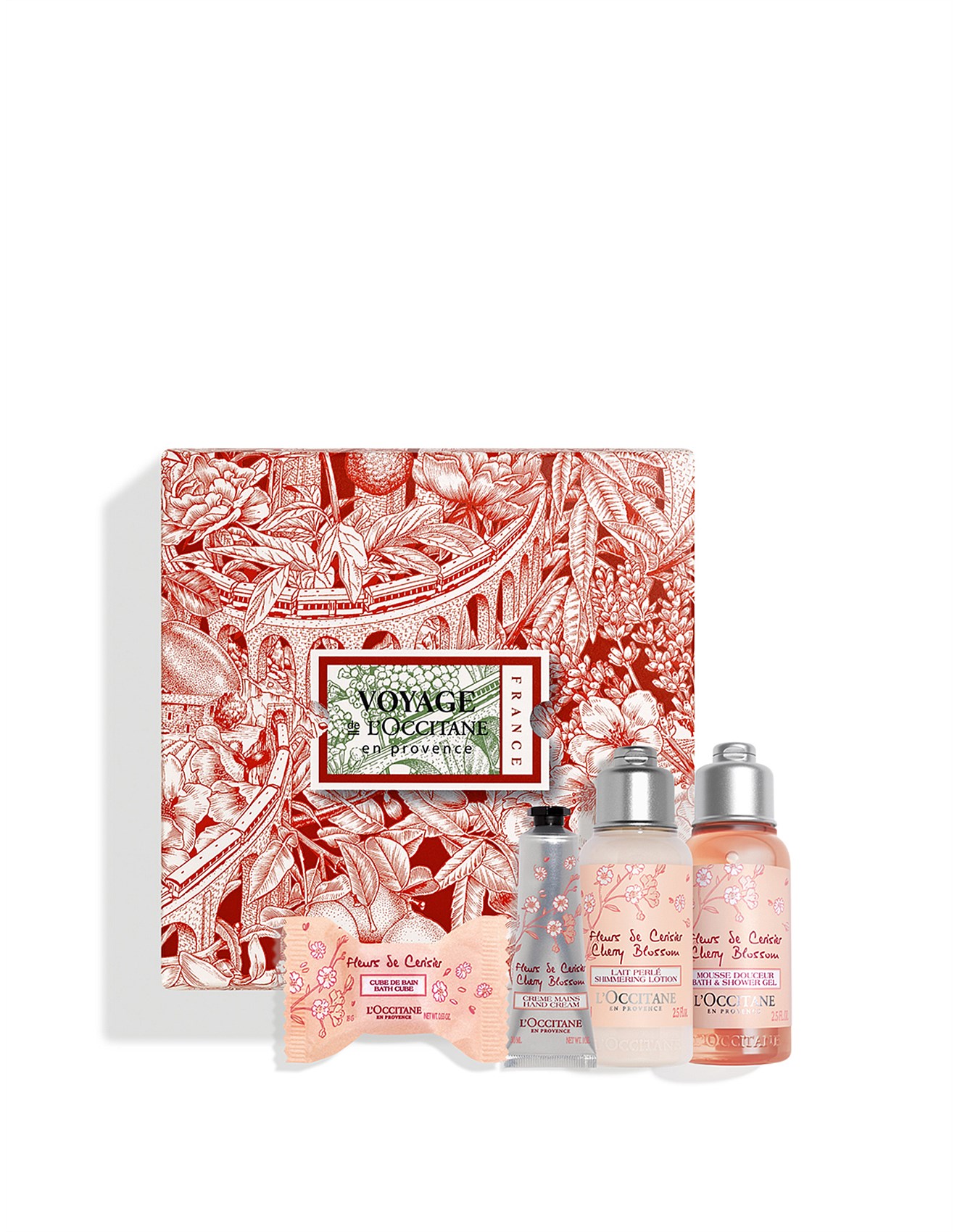 L'occitane Indulgent Cherry Blossom Bath Cube | David Jones