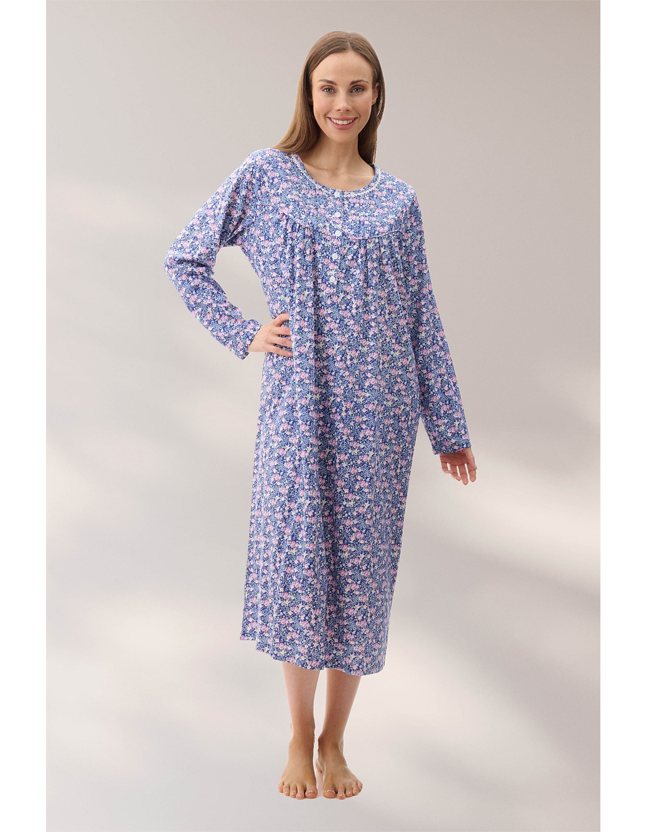 Givoni Becky Mid Length Nightie | David Jones