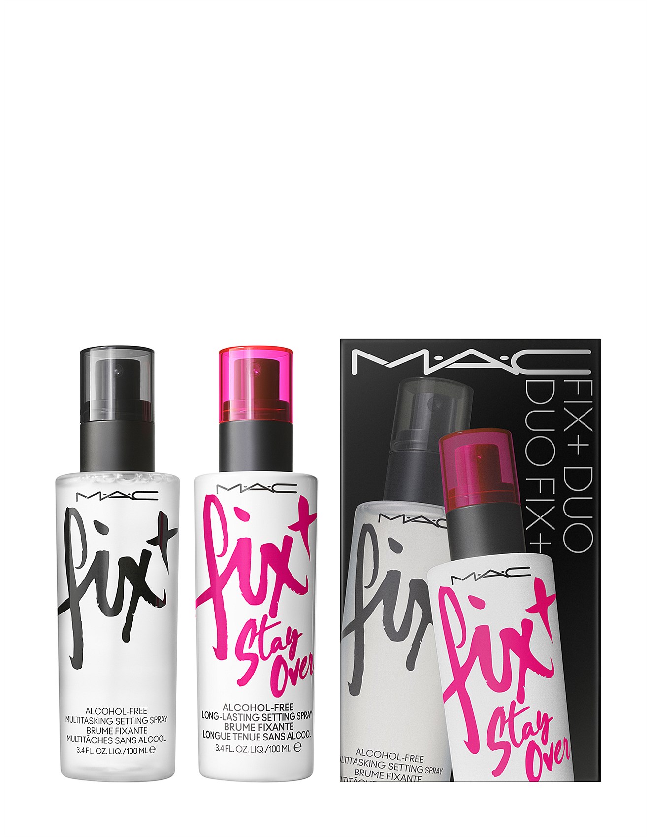 Mac Set + Stay Fix+ Duo Alcohol-free Setting Spray | David Jones