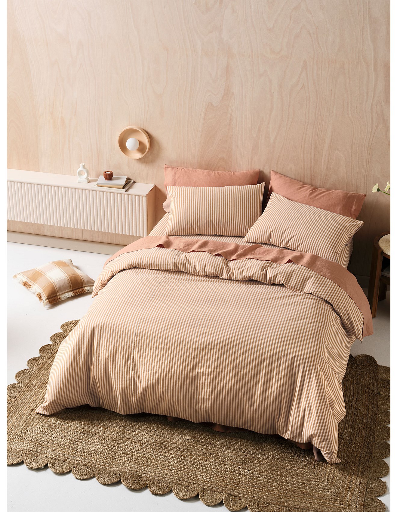 Linen House Classic Stripe Queen Quilt Cover Set | David Jones