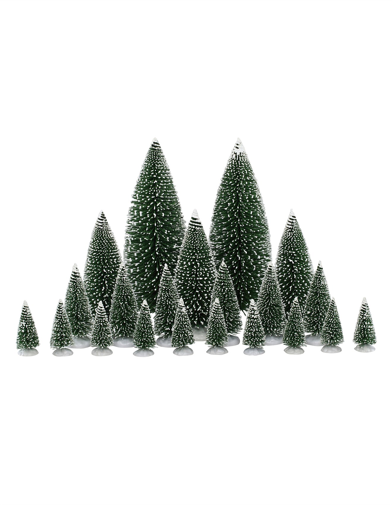 Lemax Assorted Pine Trees Set Of 21 | David Jones