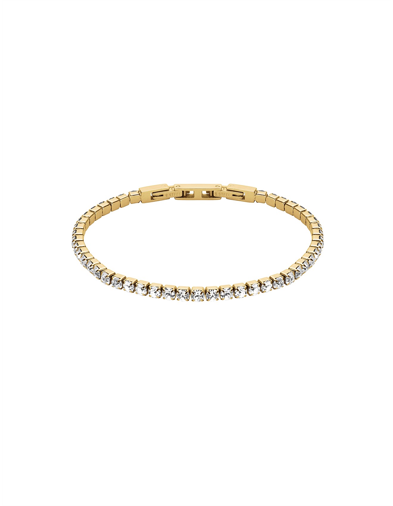 Rosefield Rosefield Tennis Bracelet Gold | David Jones