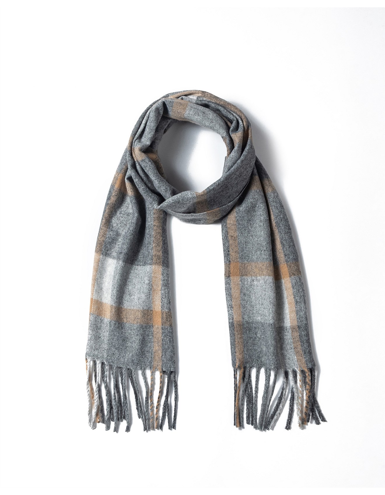 Alta Linea Check Scarf | David Jones