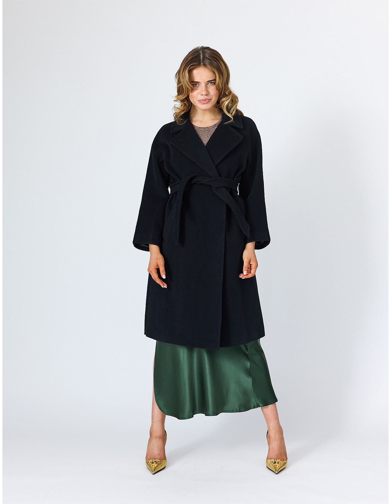 Lindsay Nicholas Ny Hayden 2 Button Double Breasted Coat In Black ...