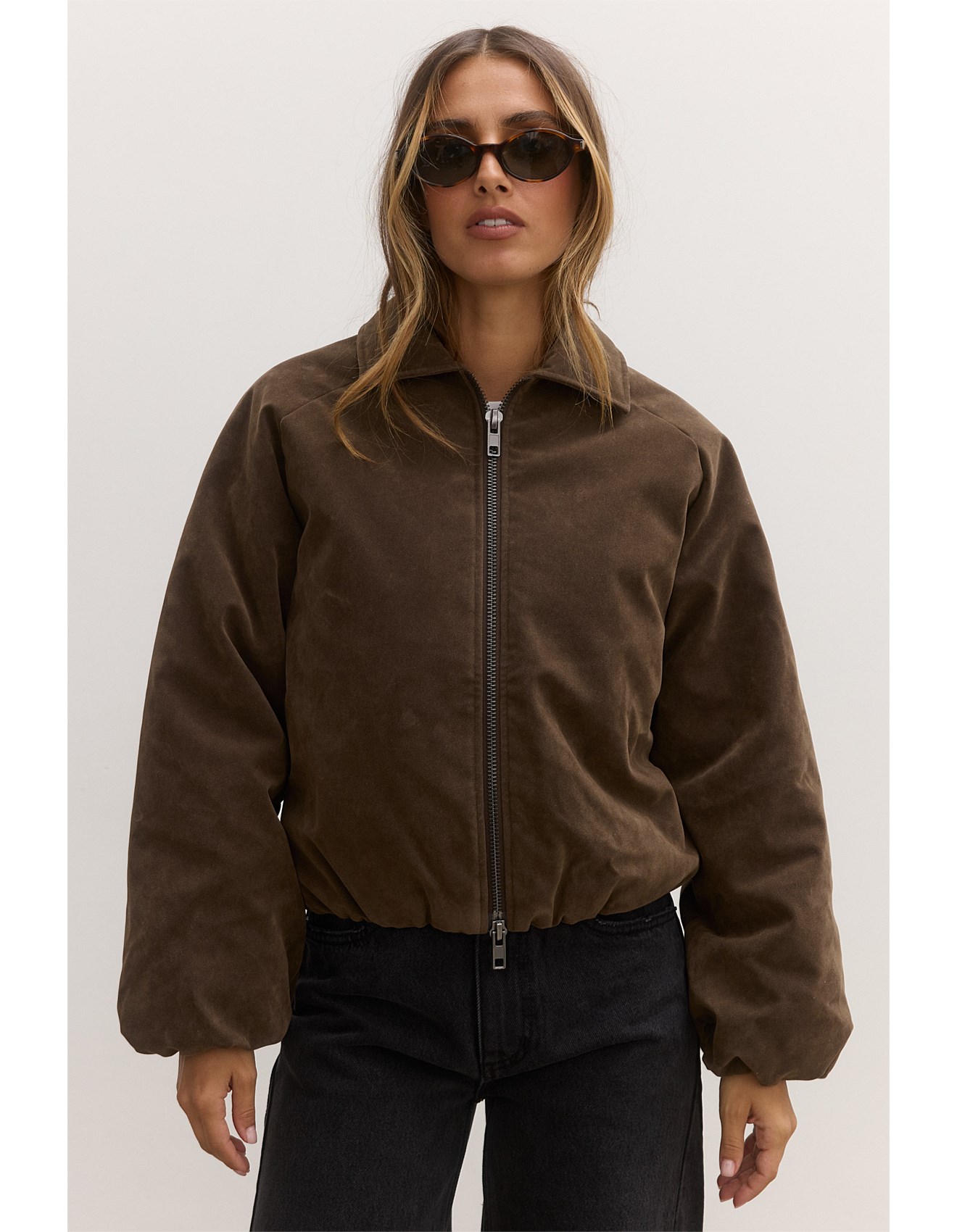 Bayse Ceci Suede Bomber | David Jones