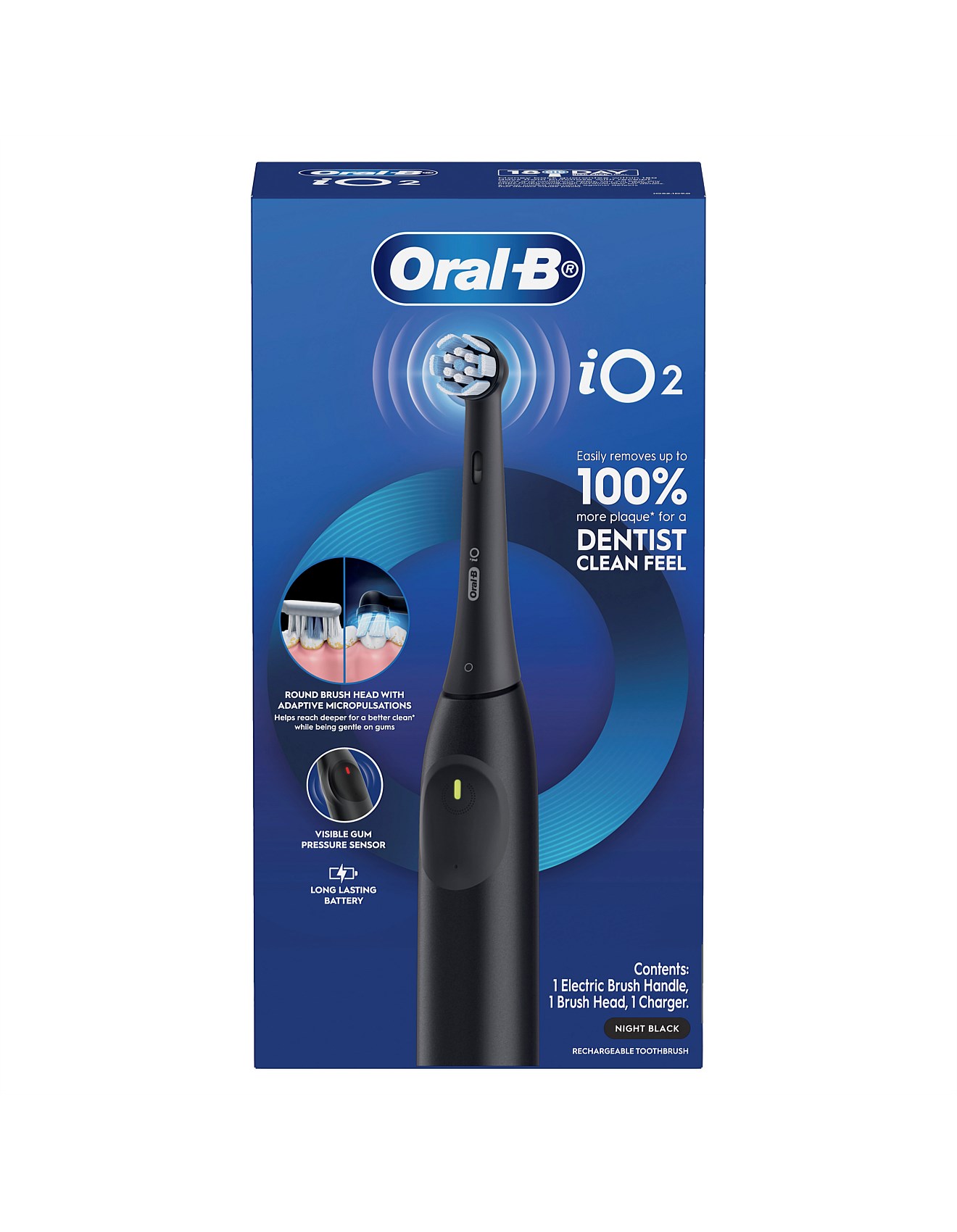 Oral-b Io Series 2 Electric Toothbrush Black | David Jones