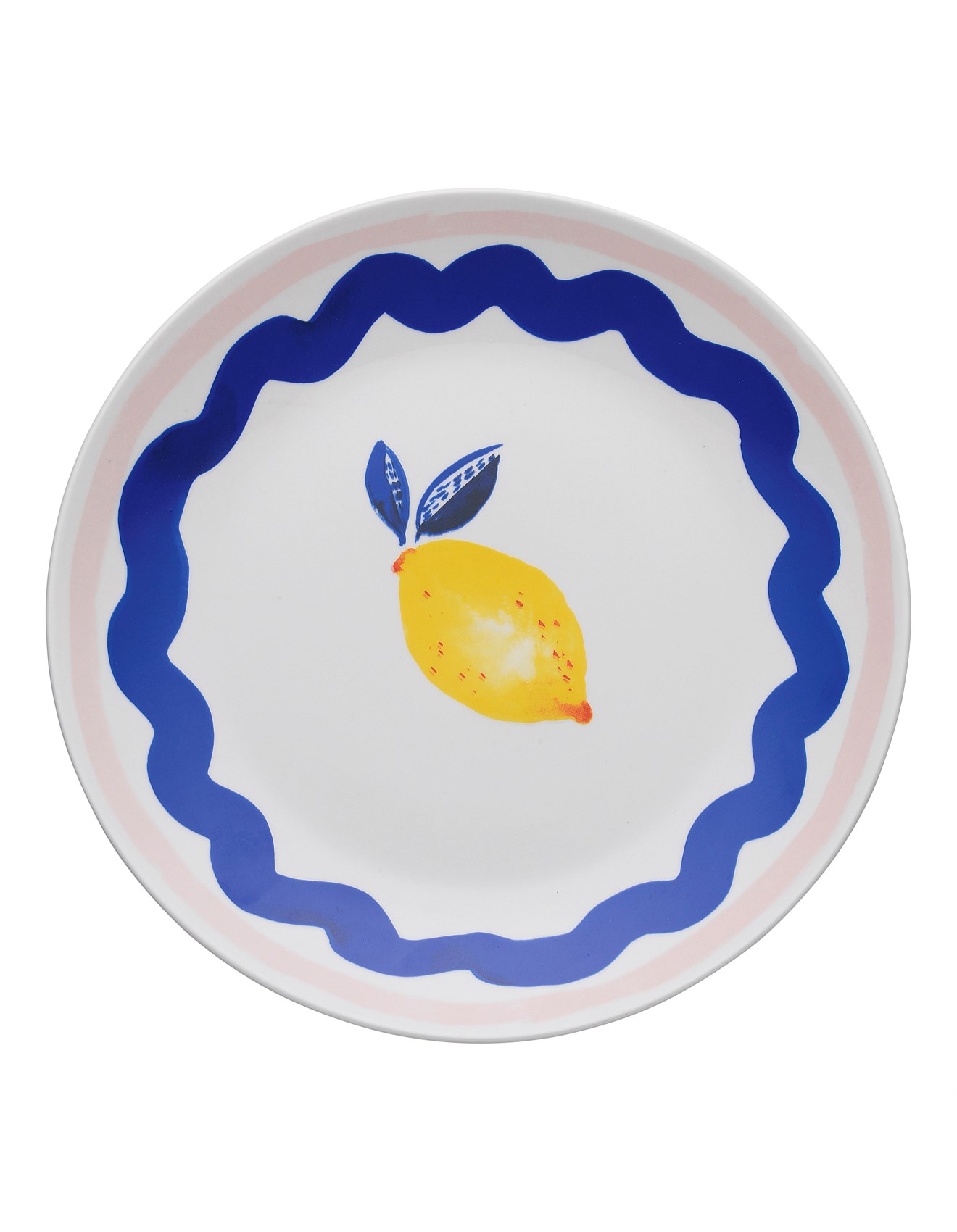 Porto Rivieria Round Platter 30cm Lemon | David Jones