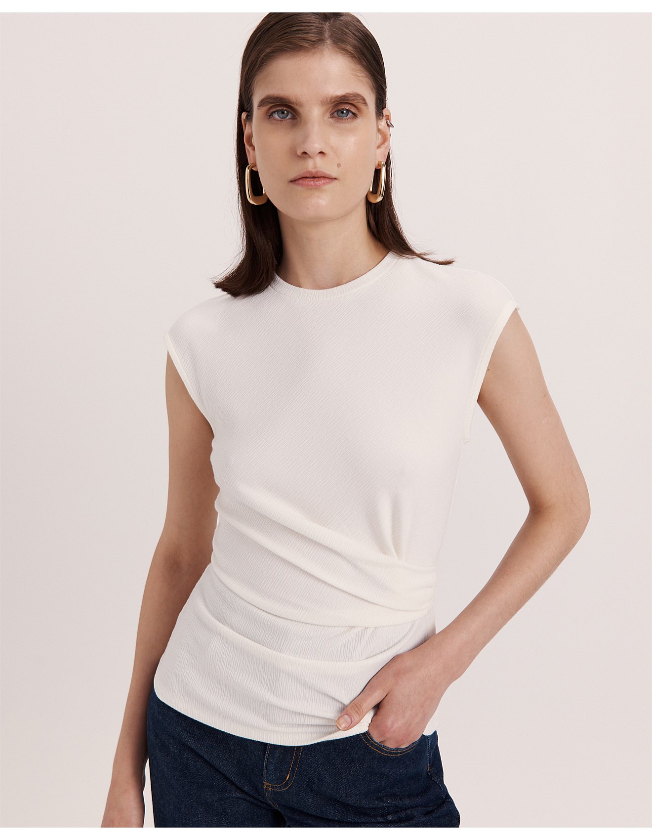 Saba Xanthe Tuck Detail Top | David Jones