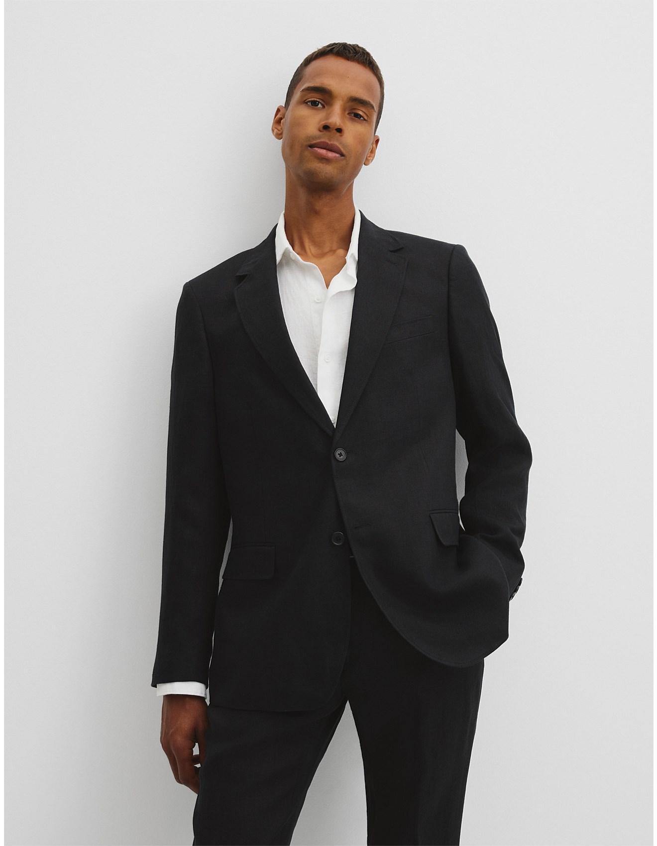 Country Road Linen Single Breasted Jacket | David Jones