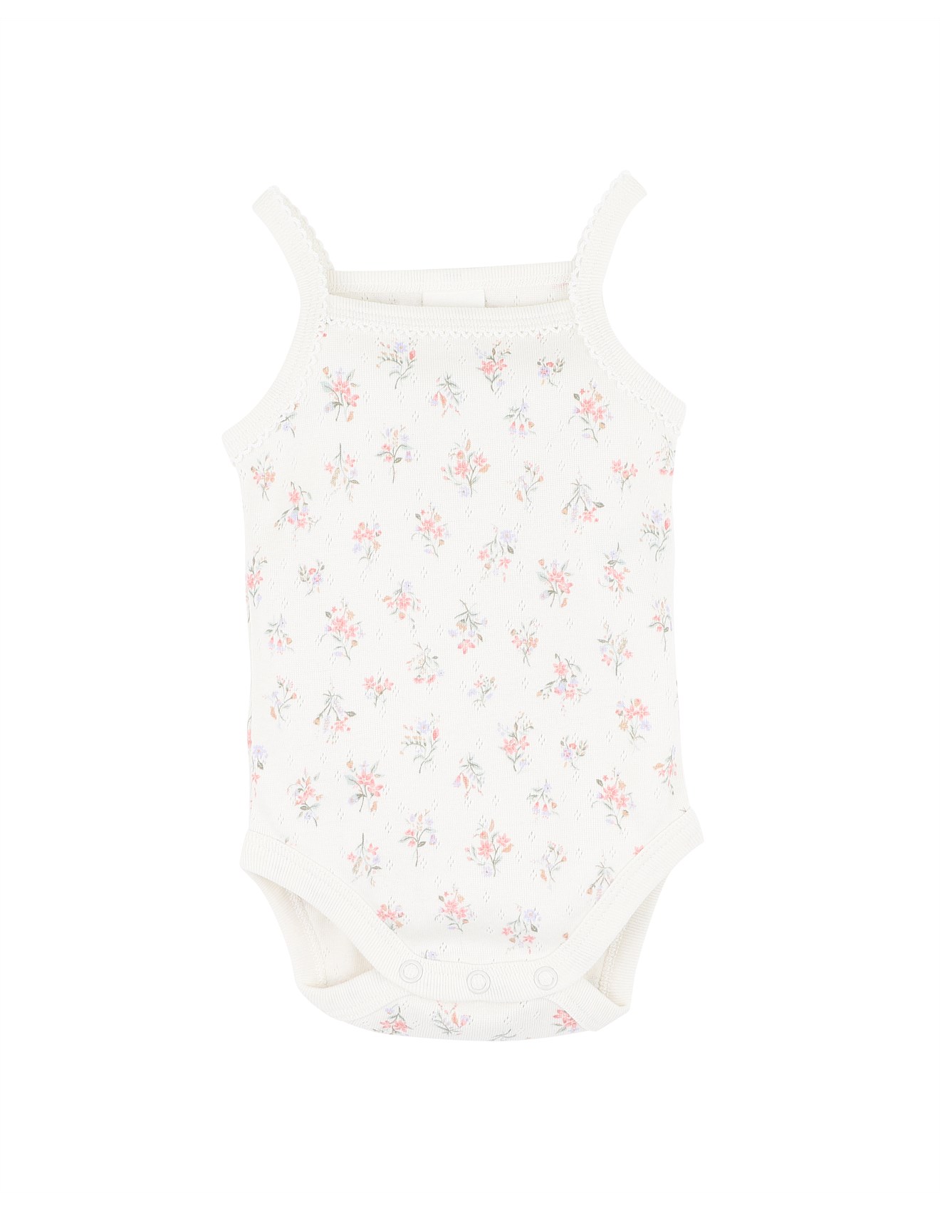 Bebe By Minihaha Anya Ditsy Print Organic Singlet Bodysuit | David Jones