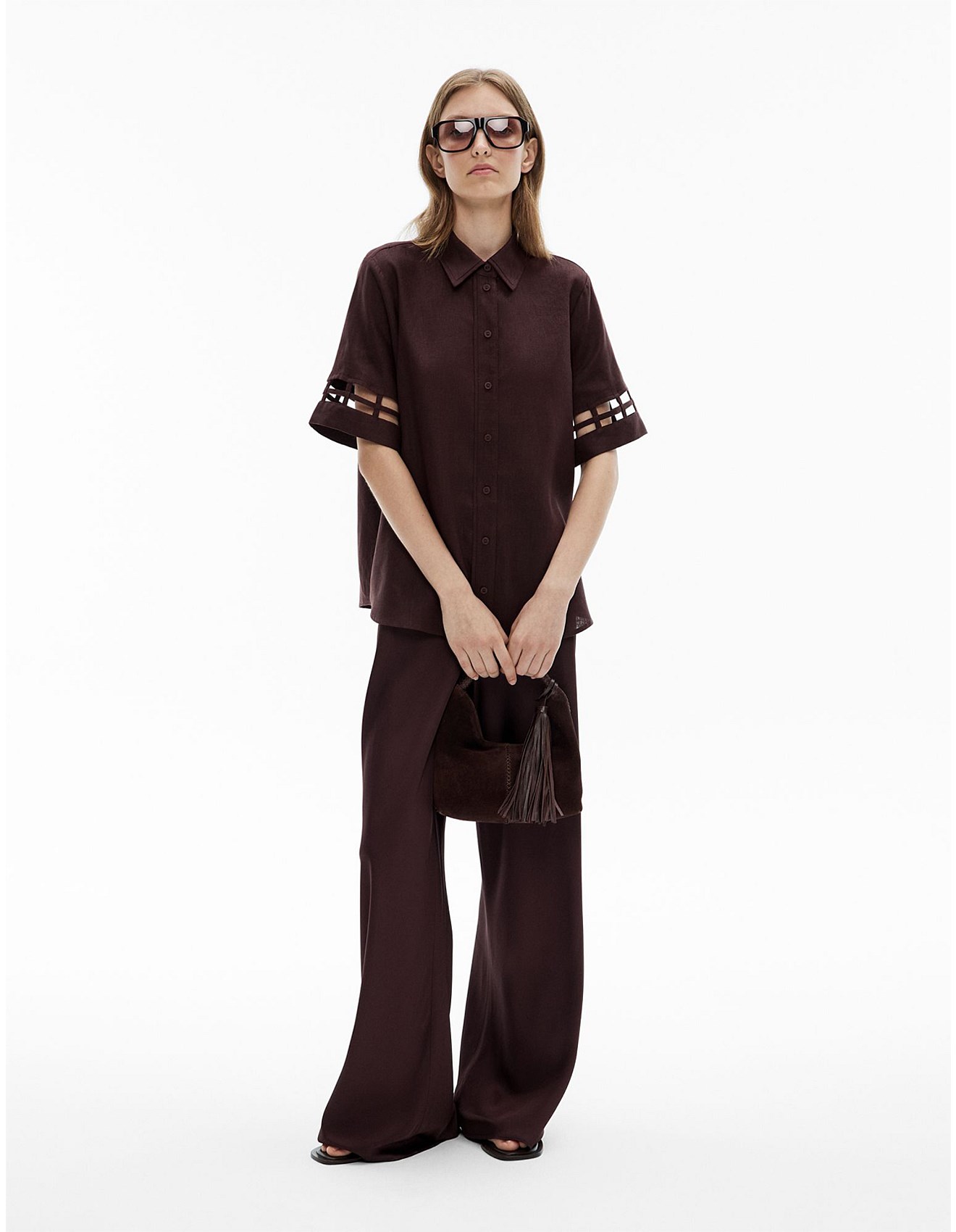 Witchery Ladder Insert Shirt | David Jones